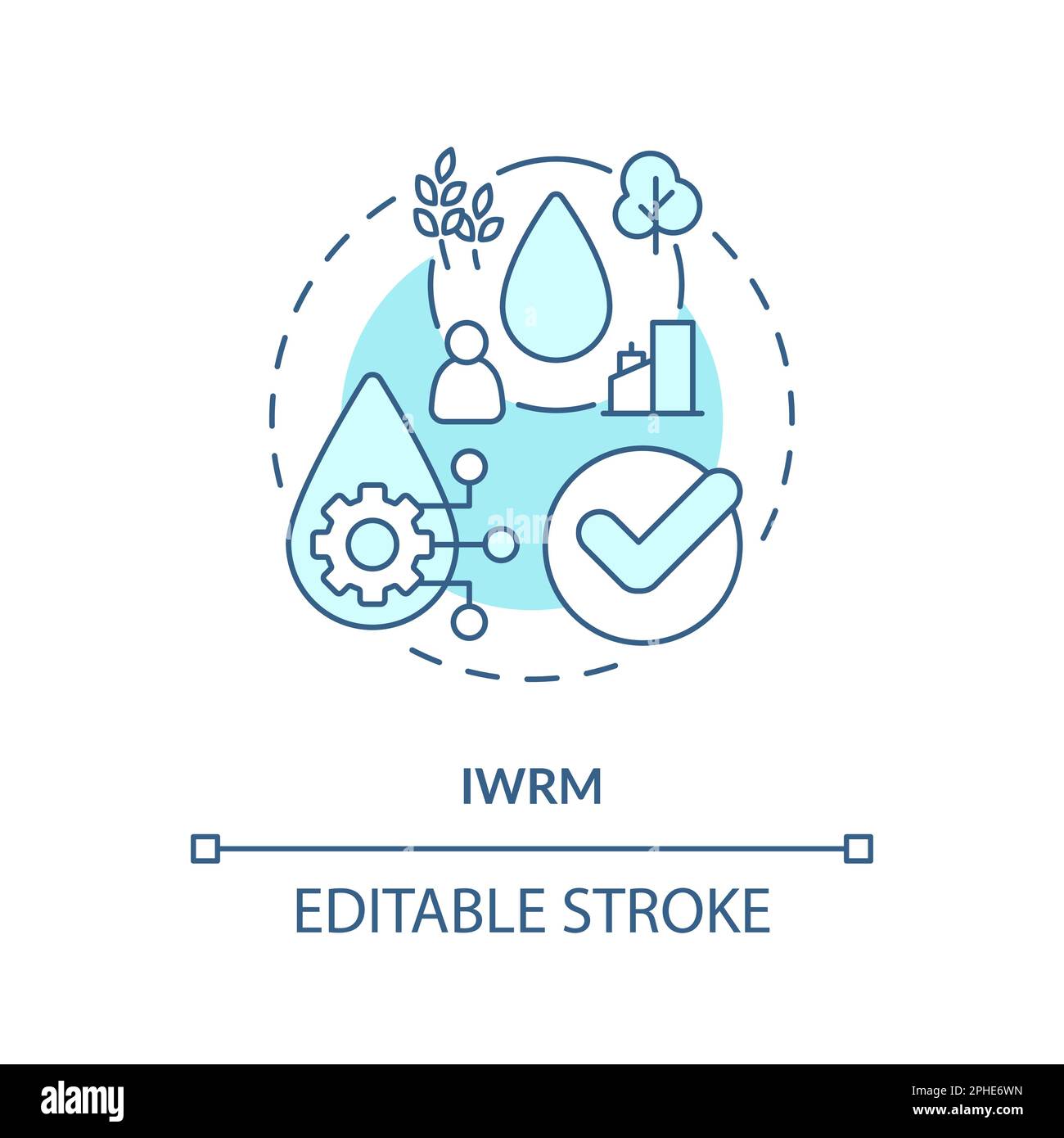 IWRM turquoise concept icon Stock Vector Image & Art - Alamy