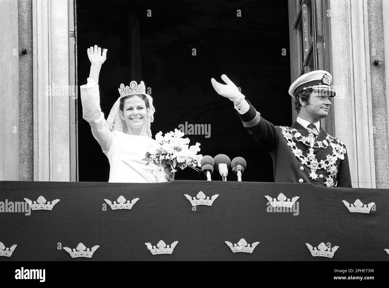 Wedding of Carl XVI Gustaf and Silvia Sommerlath. Carl XVI Gustaf, King of Sweden. Born 30 april ...