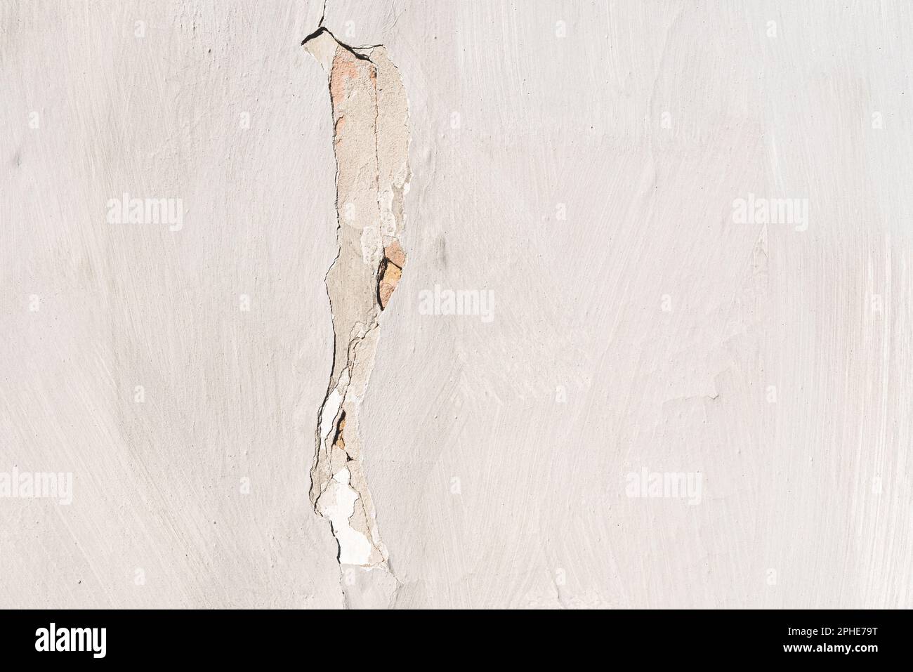 Texture of a cracked old wall surface after earthquake as background ...