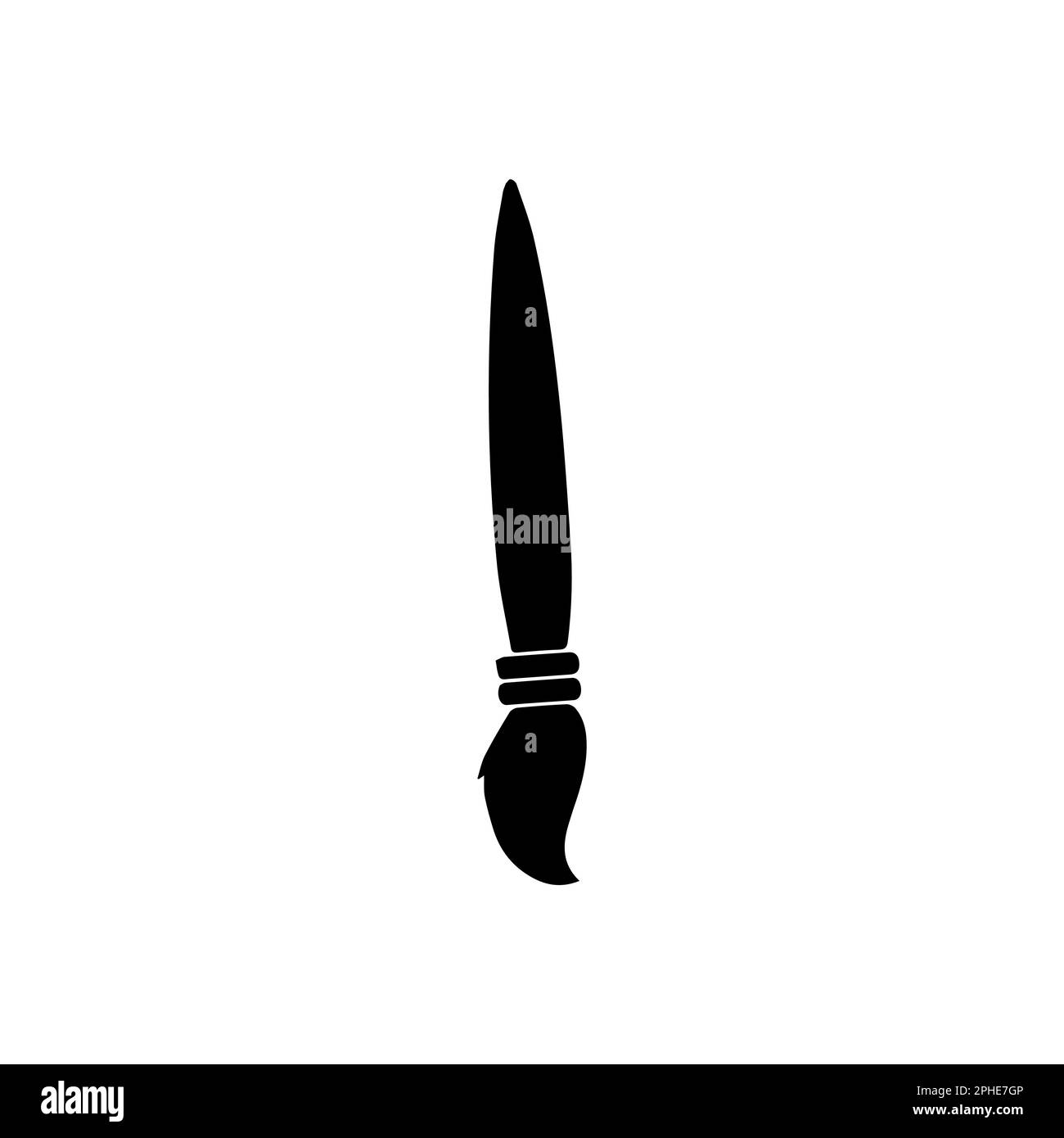 Palette icon, Art icon, vector illustration. Palette paintbrush black ...