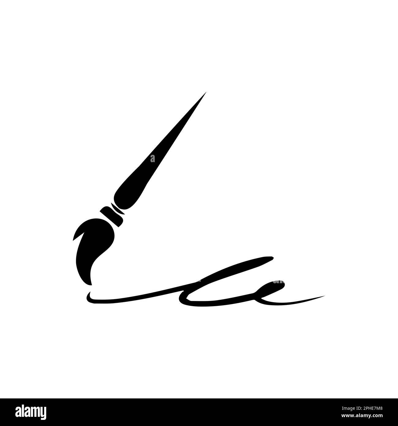 Palette icon, Art icon, vector illustration. Palette paintbrush black ...