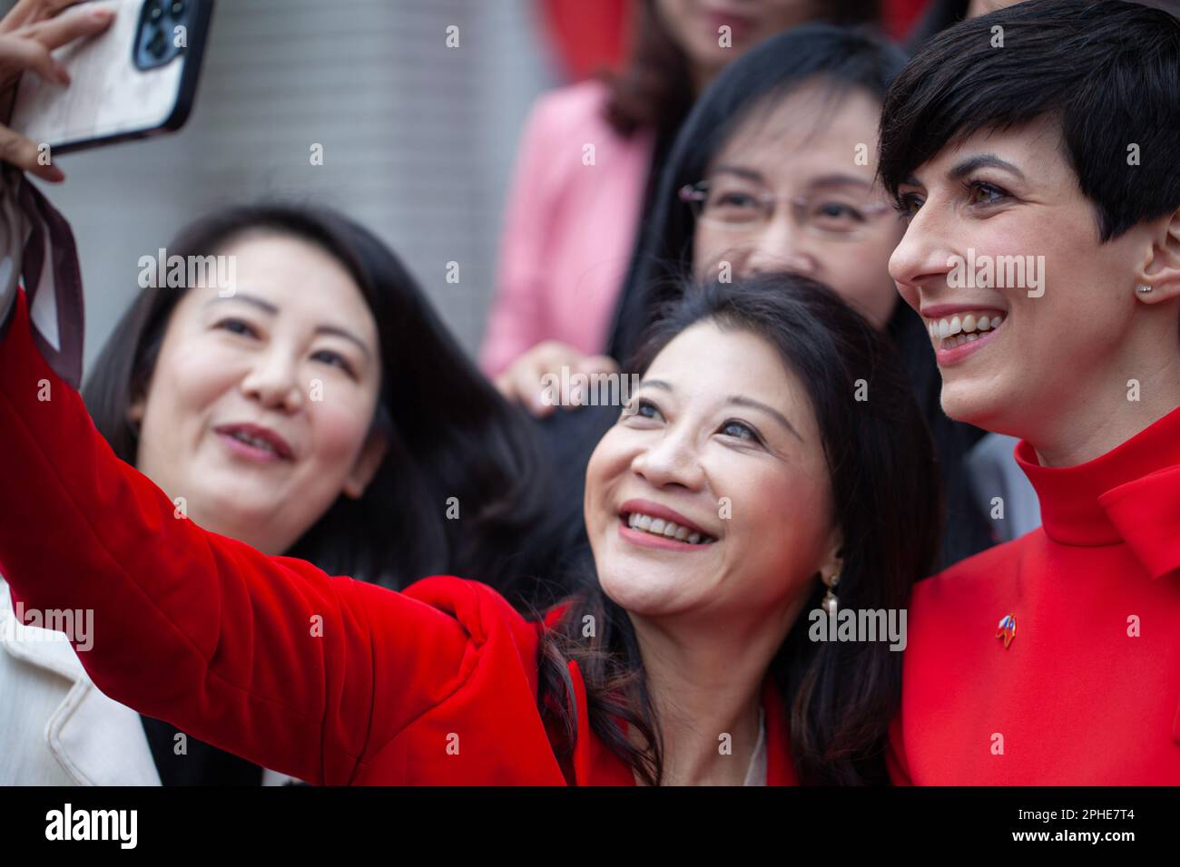 A warm welcome of the Speaker of the Czech Parliament Marketa Pekarova ...