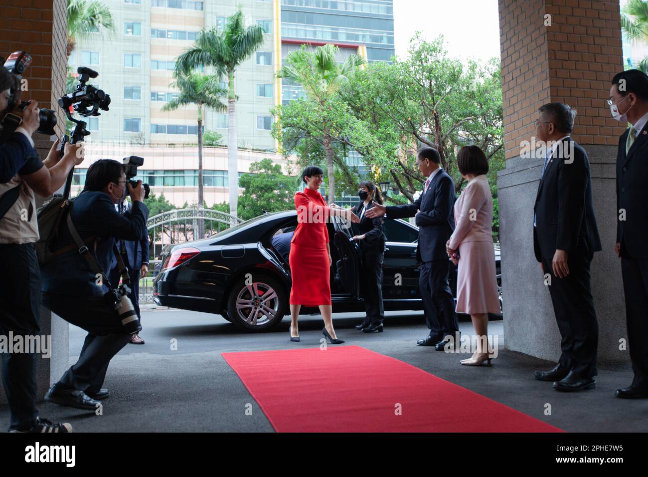 A warm welcome of the Speaker of the Czech Parliament Marketa Pekarova ...