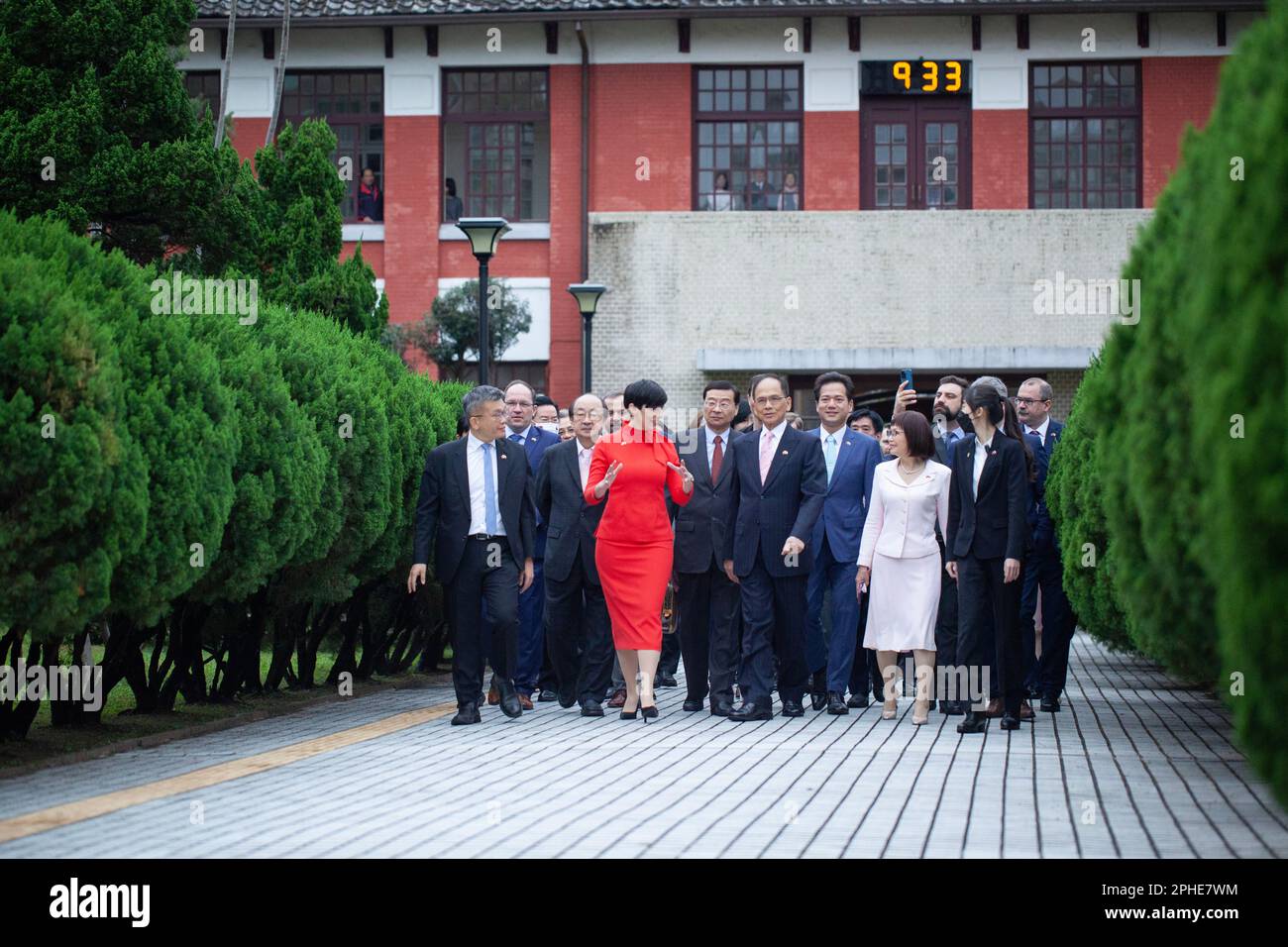 A warm welcome of the Speaker of the Czech Parliament Marketa Pekarova ...