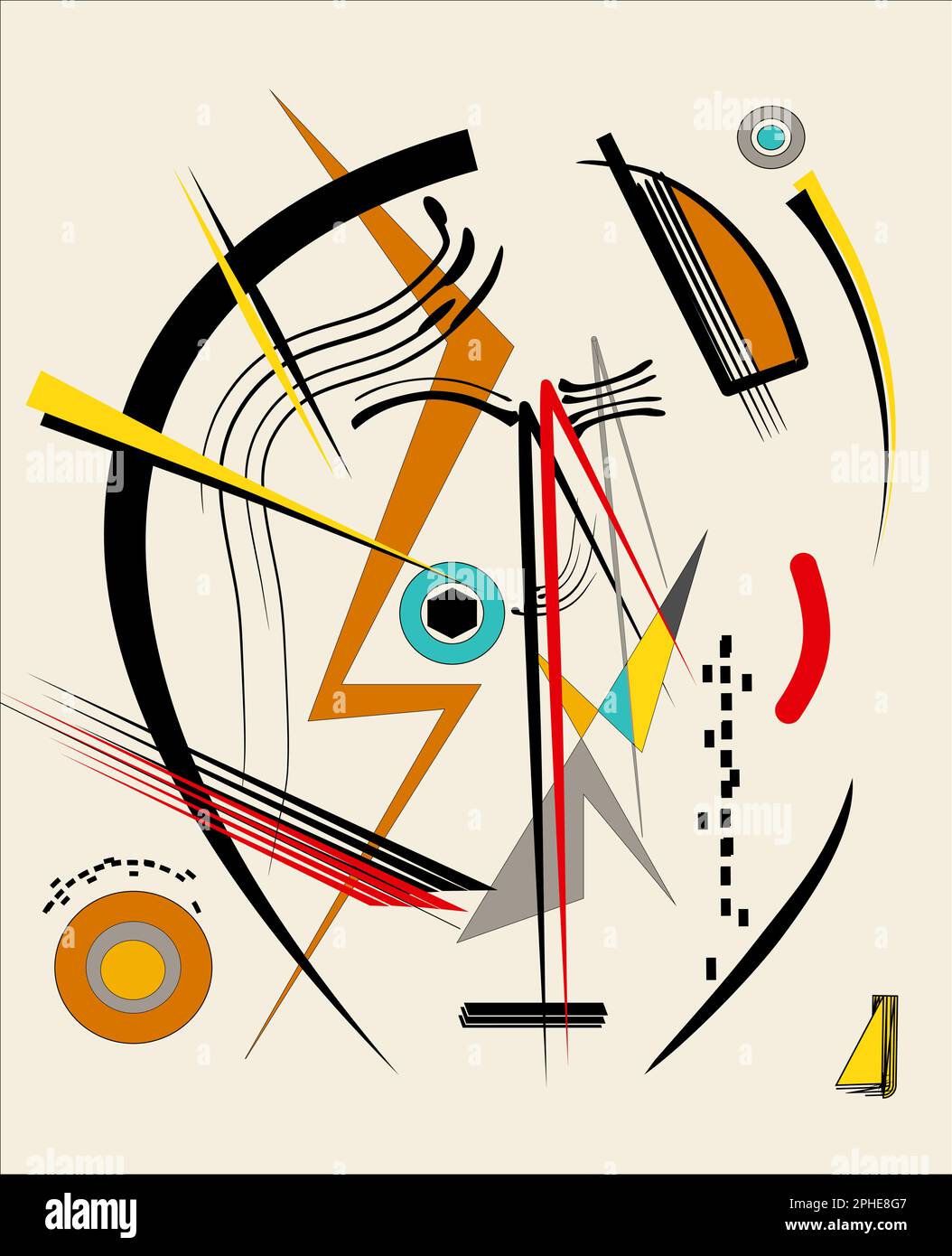 Abstract beige background ,stylized man face , expressionism art style ...