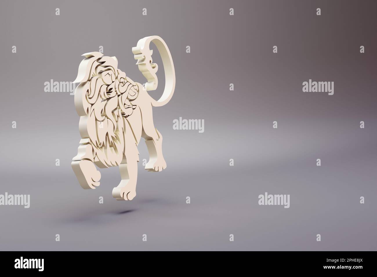 Beautiful illustration zodiac sign Leo symbol icons on a bright pink ...