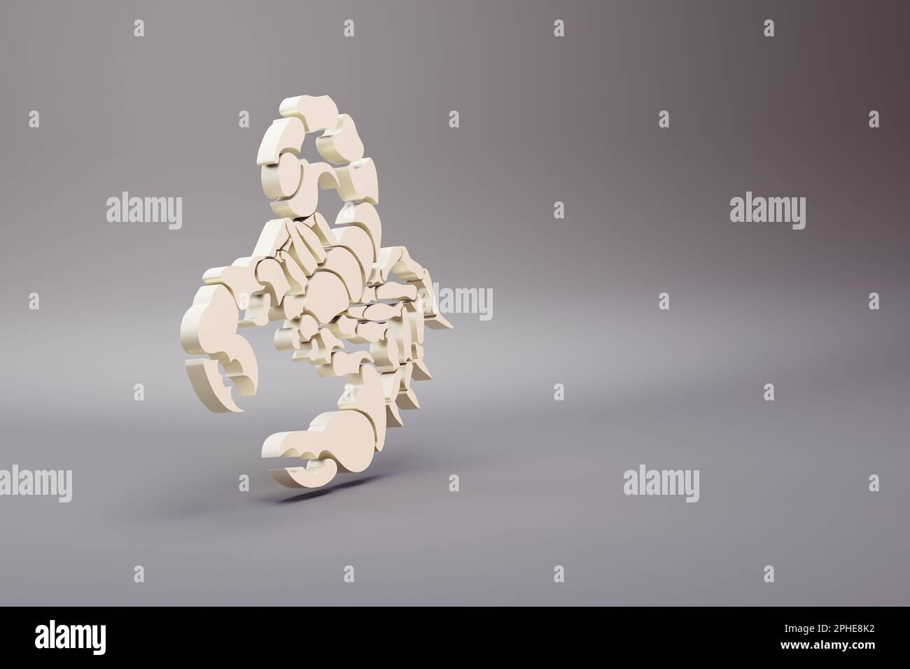 Beautiful illustration zodiac sign Scorpio symbol icons on a bright ...