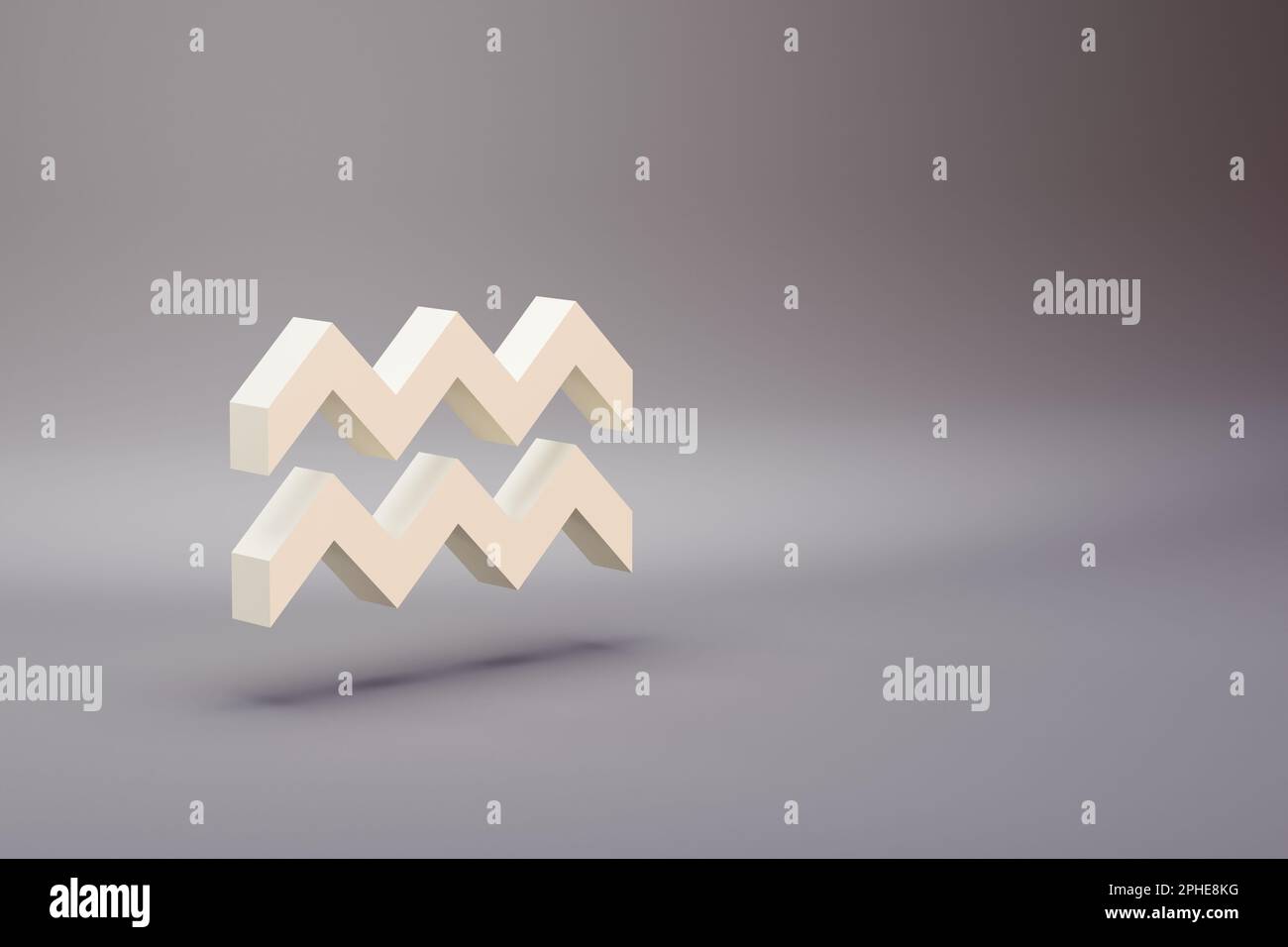 Beautiful illustration zodiac Aquarius symbol icons on a bright pink ...