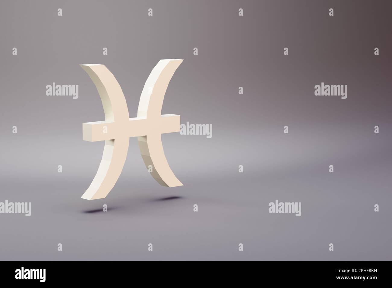 Beautiful illustration zodiac Pisces symbol icons on a bright pink ...