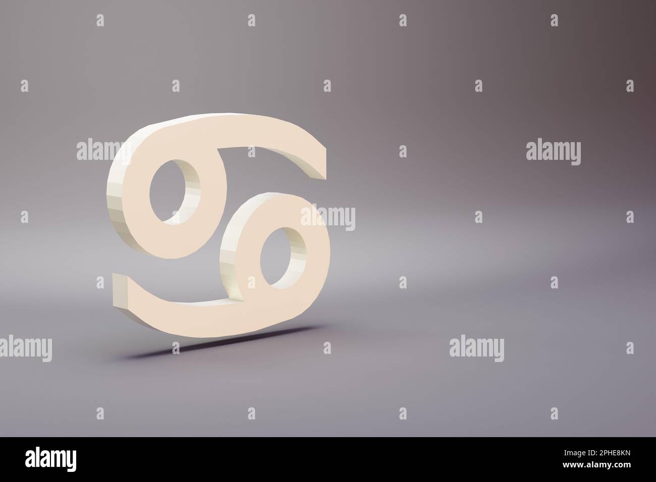 Beautiful illustration zodiac Cancer symbol icons on a bright pink ...