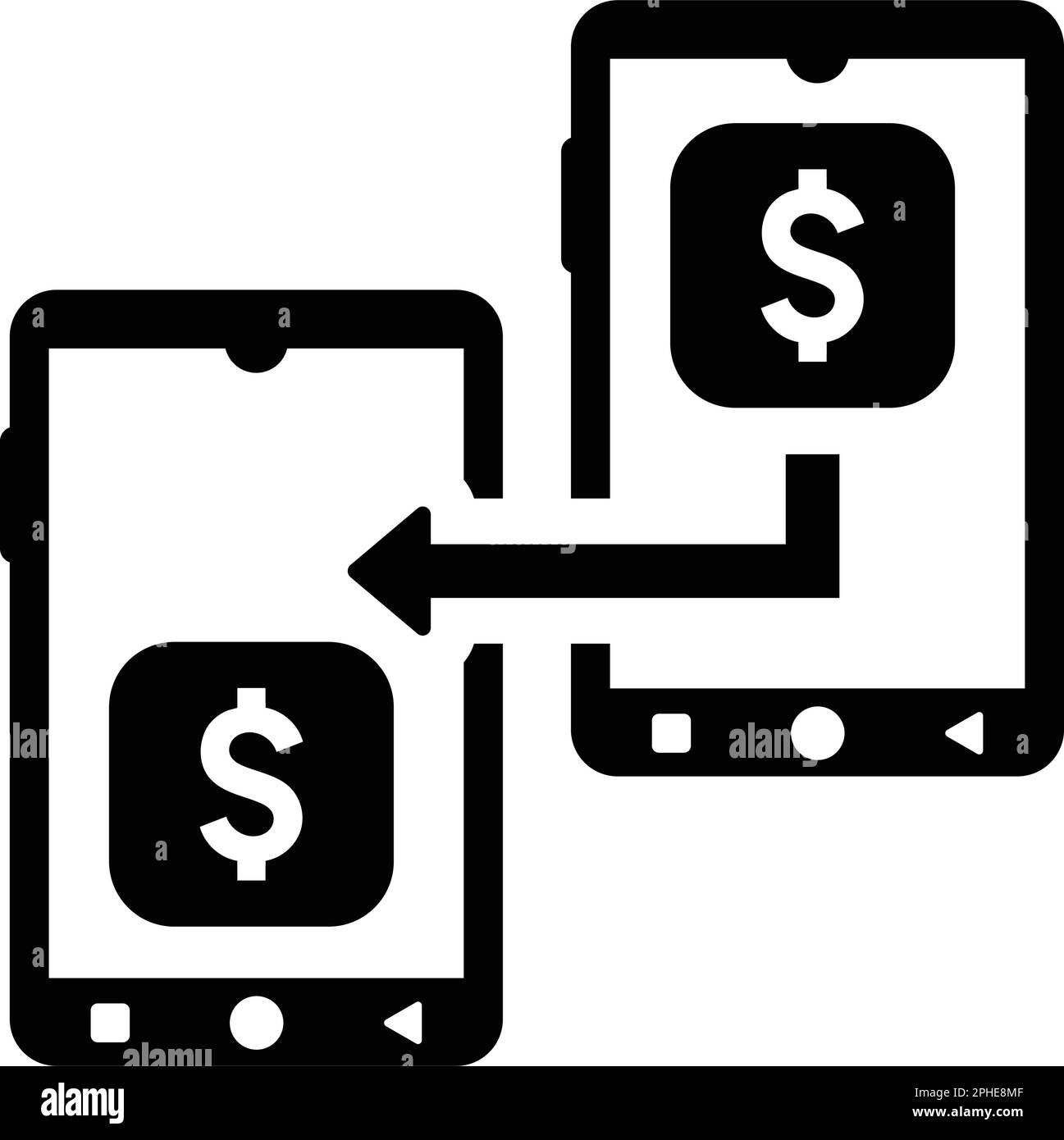 Credit, modern app, money transfer icon for commercial use, printed ...