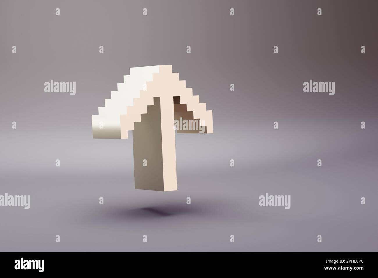 Beautiful illustration Pixel Arrow UP symbol icons on a bright pink ...