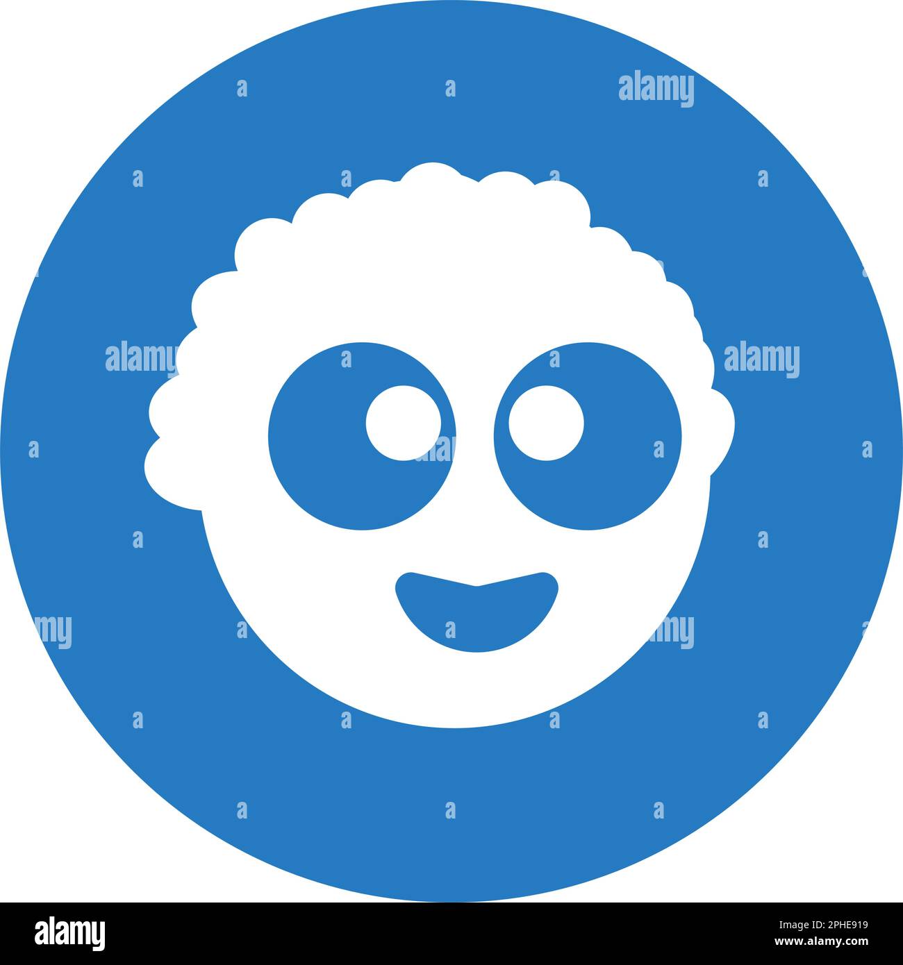 Curly, emoji, frizzy icon - Well organized and editable Vector design ...