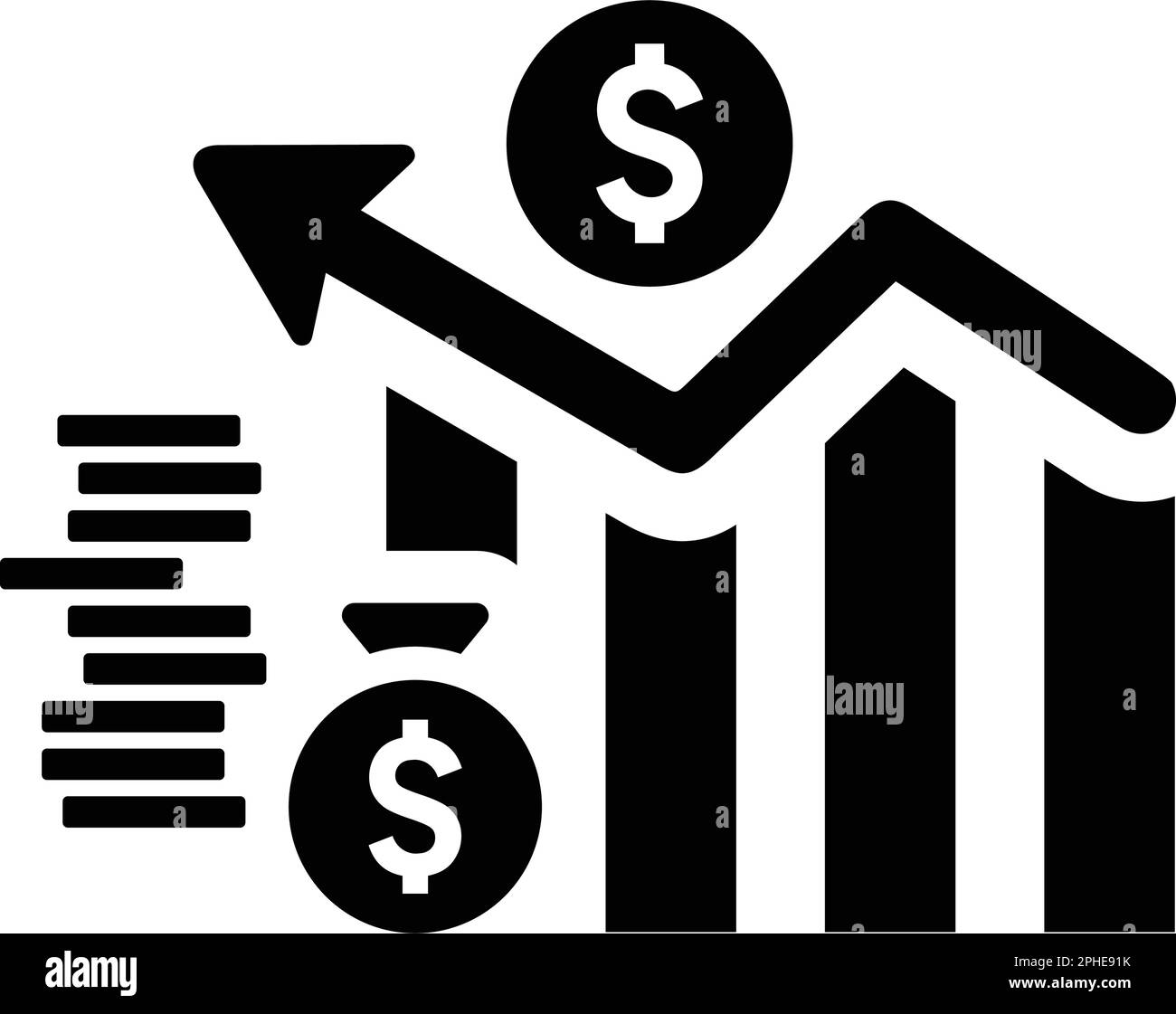 Currency, profit increase icon - Well organized and editable Vector ...