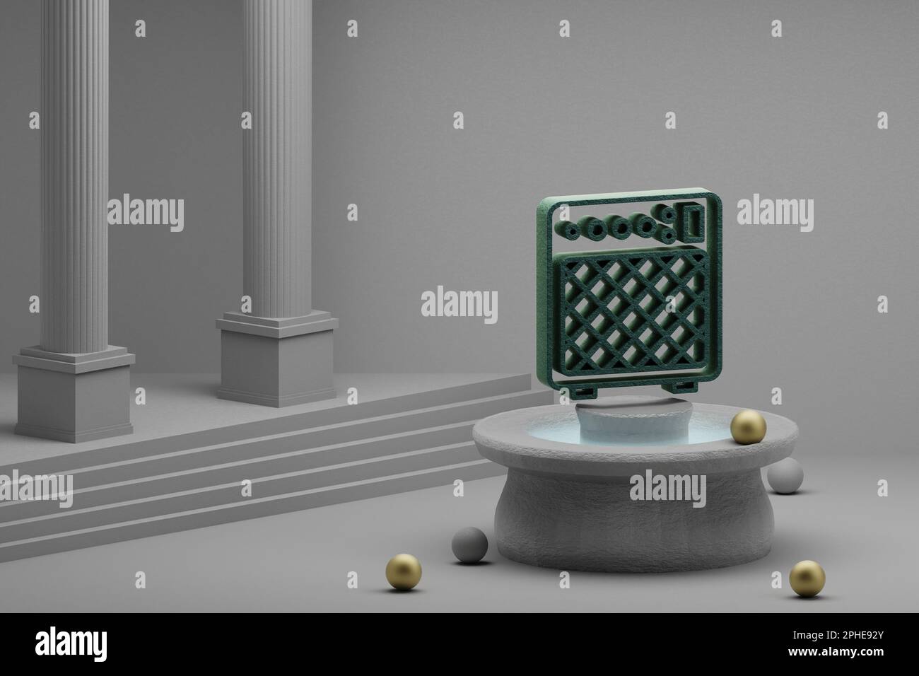 Beautiful abstract illustrations musical Electric Guitar Amplifier ...