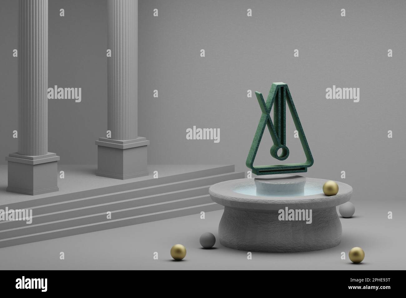 Beautiful abstract illustrations musical Big Metronome symbol icon on a ...