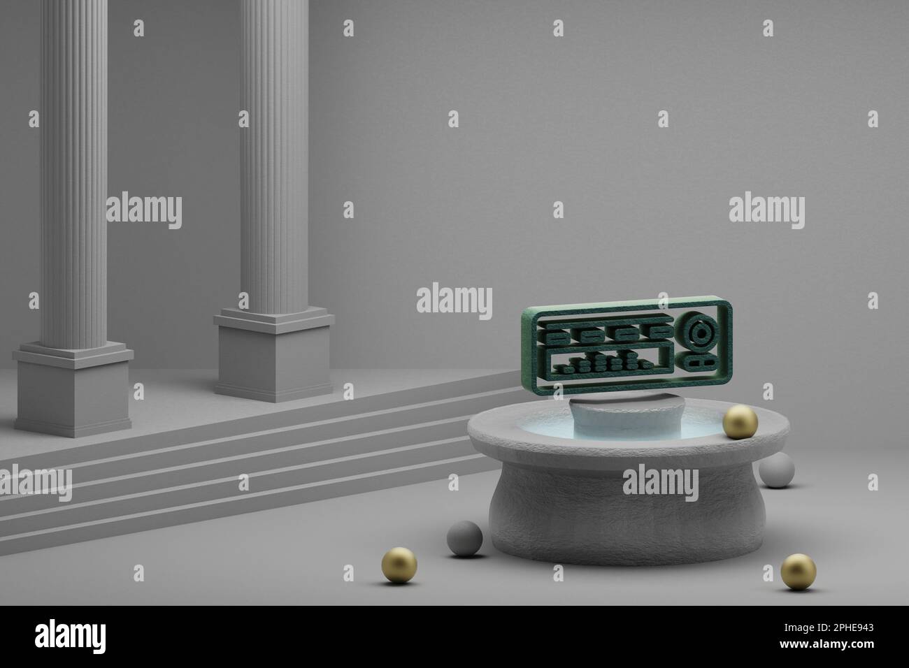 Beautiful abstract illustrations musical Car Radio symbol icon on a ...