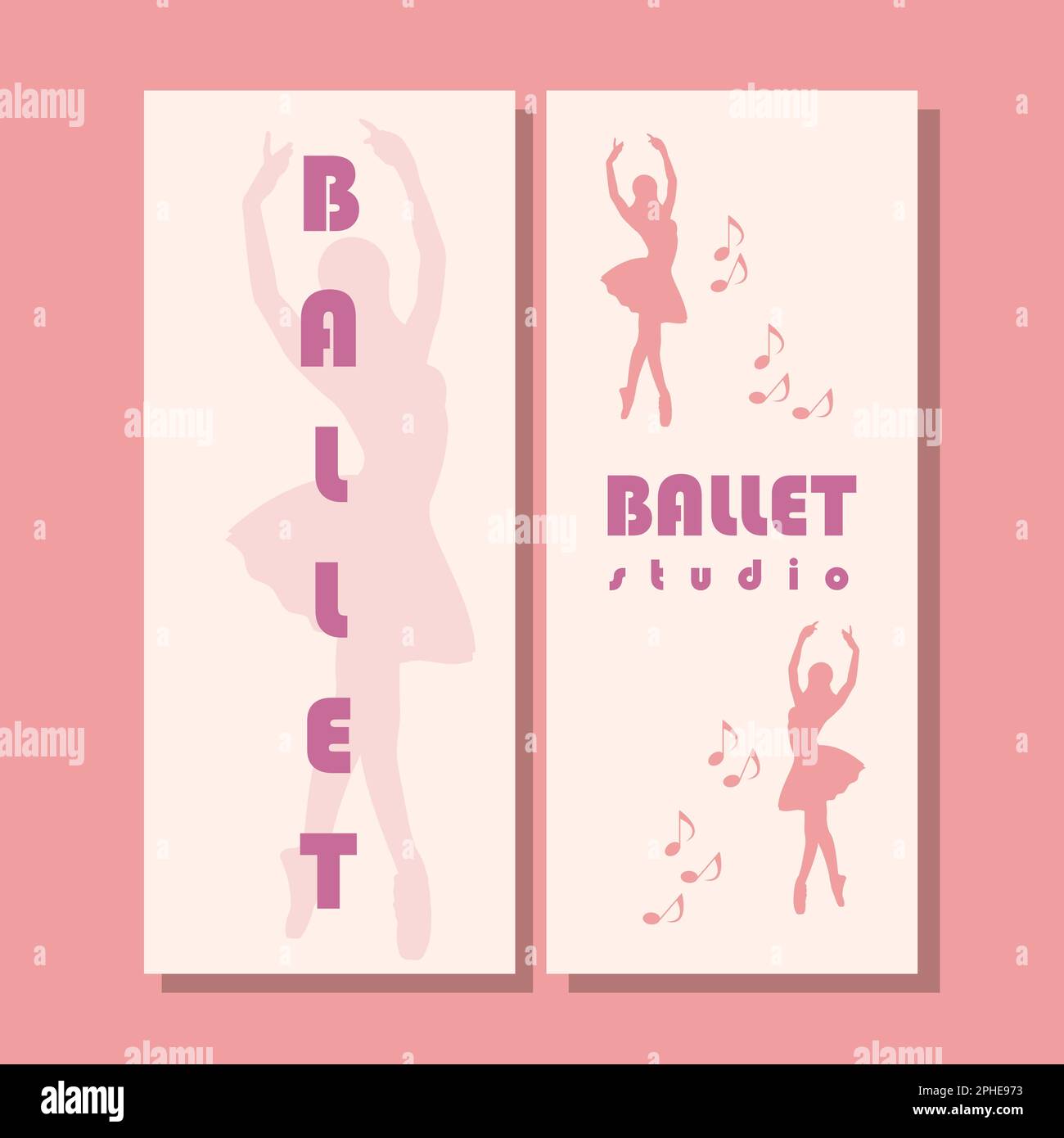 Theatre ticket design. Ballet school flyer template. Ballerina ...