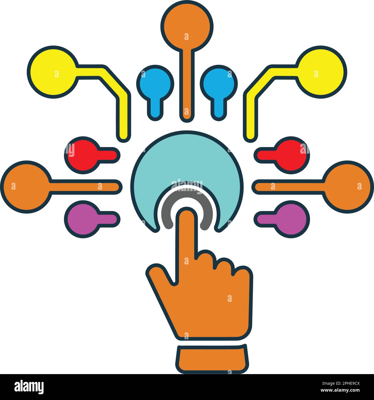 Technology, digitization icon - Well organized and editable Vector ...