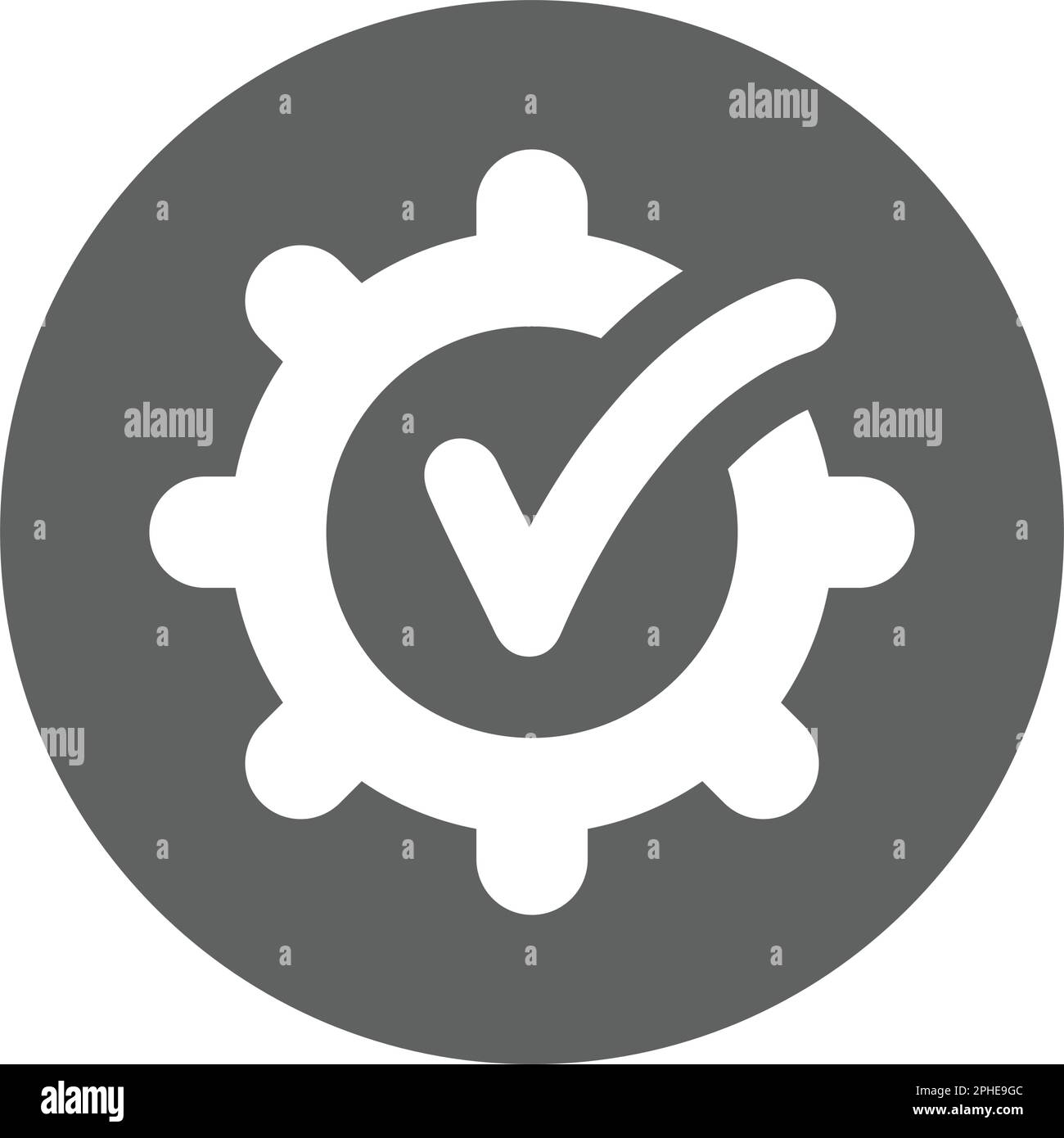 Right setting, Gear with check icon - Well organized and editable ...