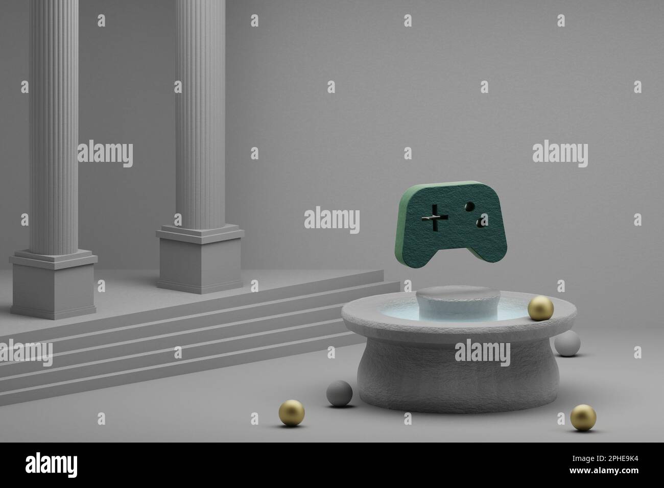 Beautiful abstract illustrations Green Sports Esports symbol icon on a ...