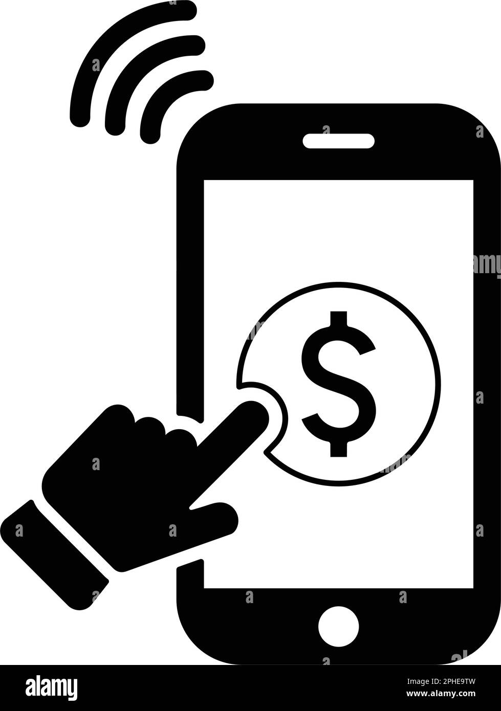 Digital payment icon. Simple vector illustration for graphic and web ...