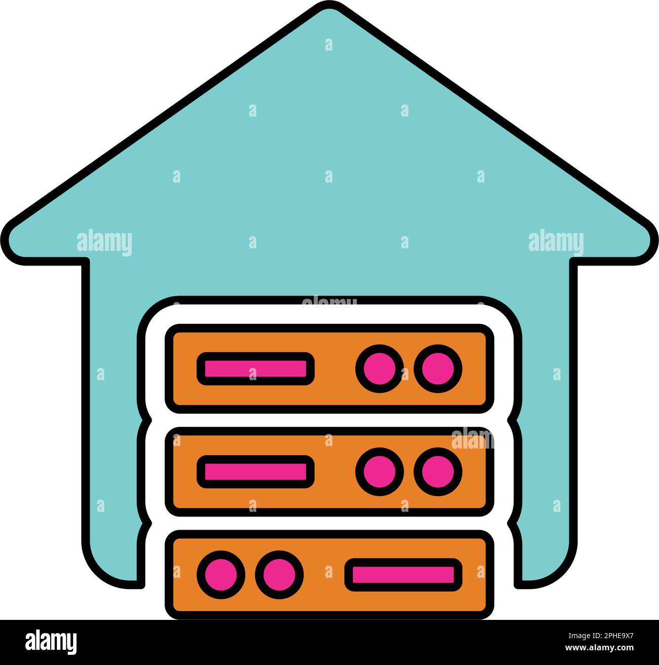 Data warehouse icon. Simple vector illustration for graphic and web ...