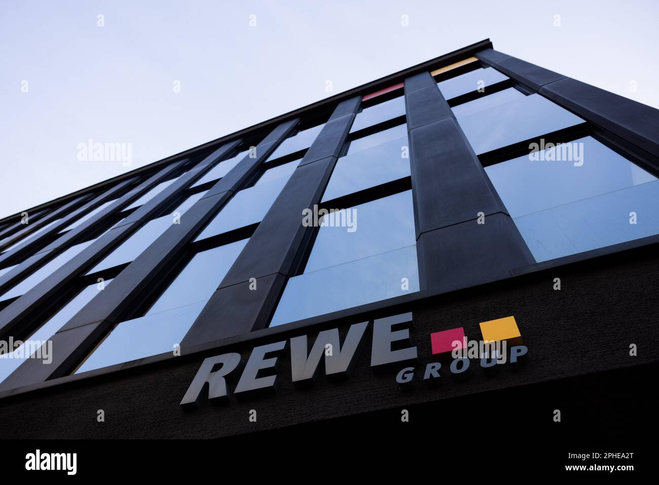 Cologne, Germany. 28th Mar, 2023. View of the Rewe Group headquarters ...