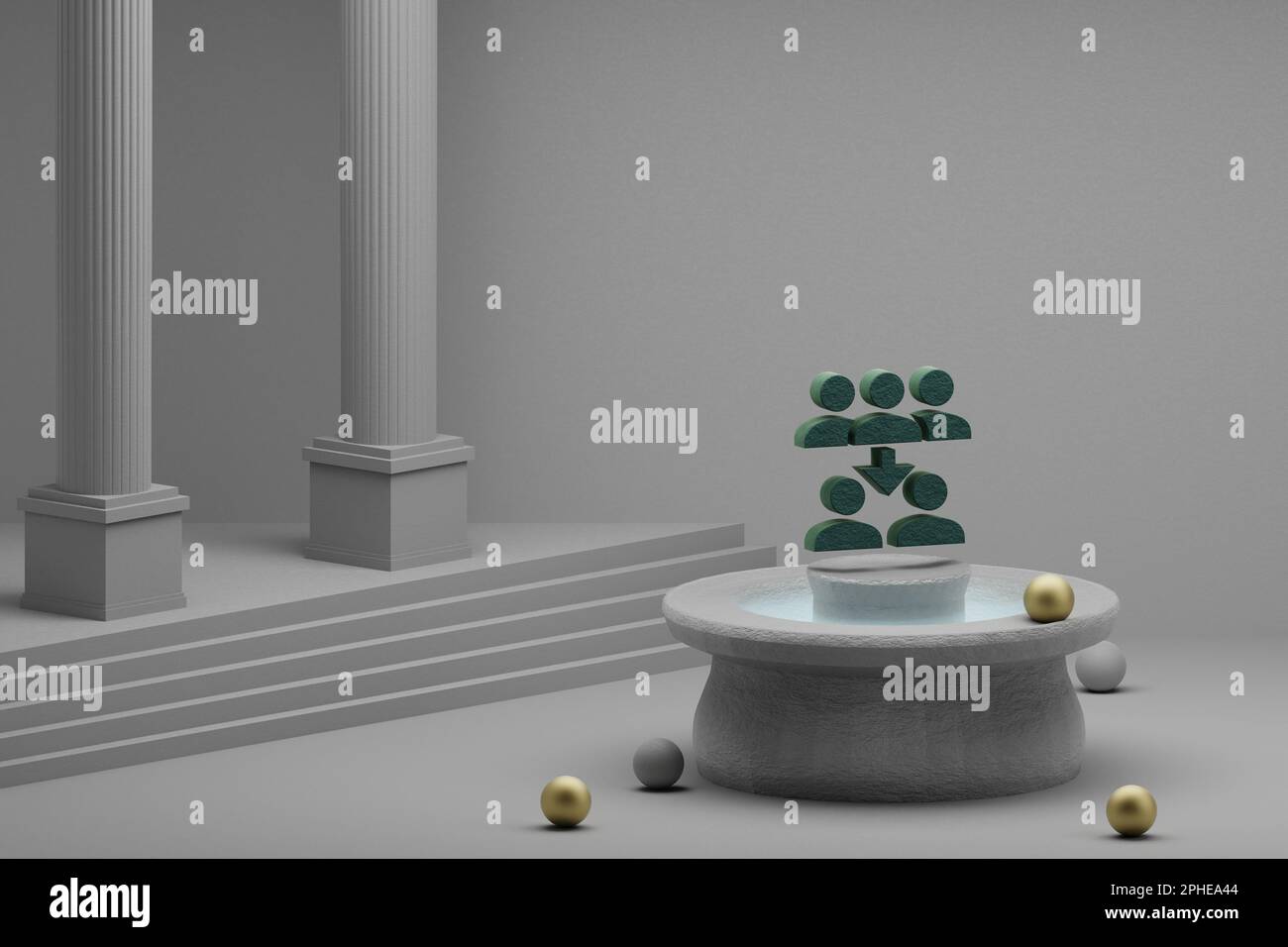 Beautiful abstract illustrations Green Reduce Capacity symbol icon on a ...