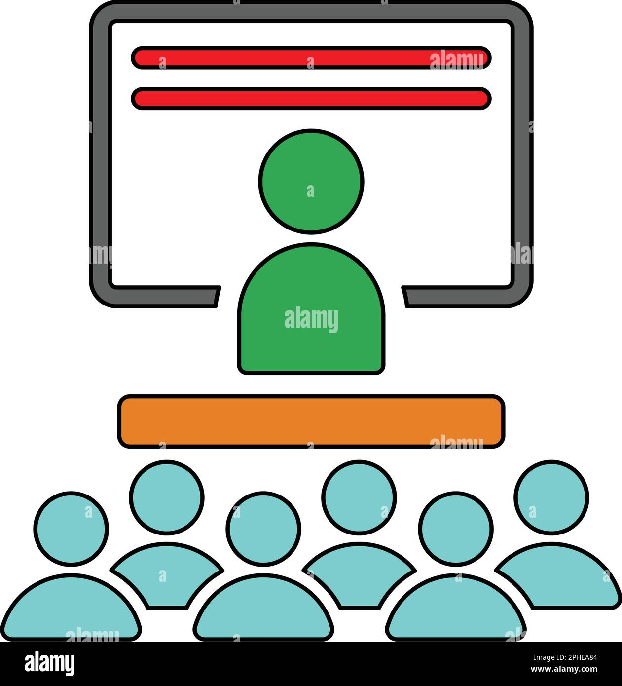 Class and students icon. is use in designing and developing websites ...