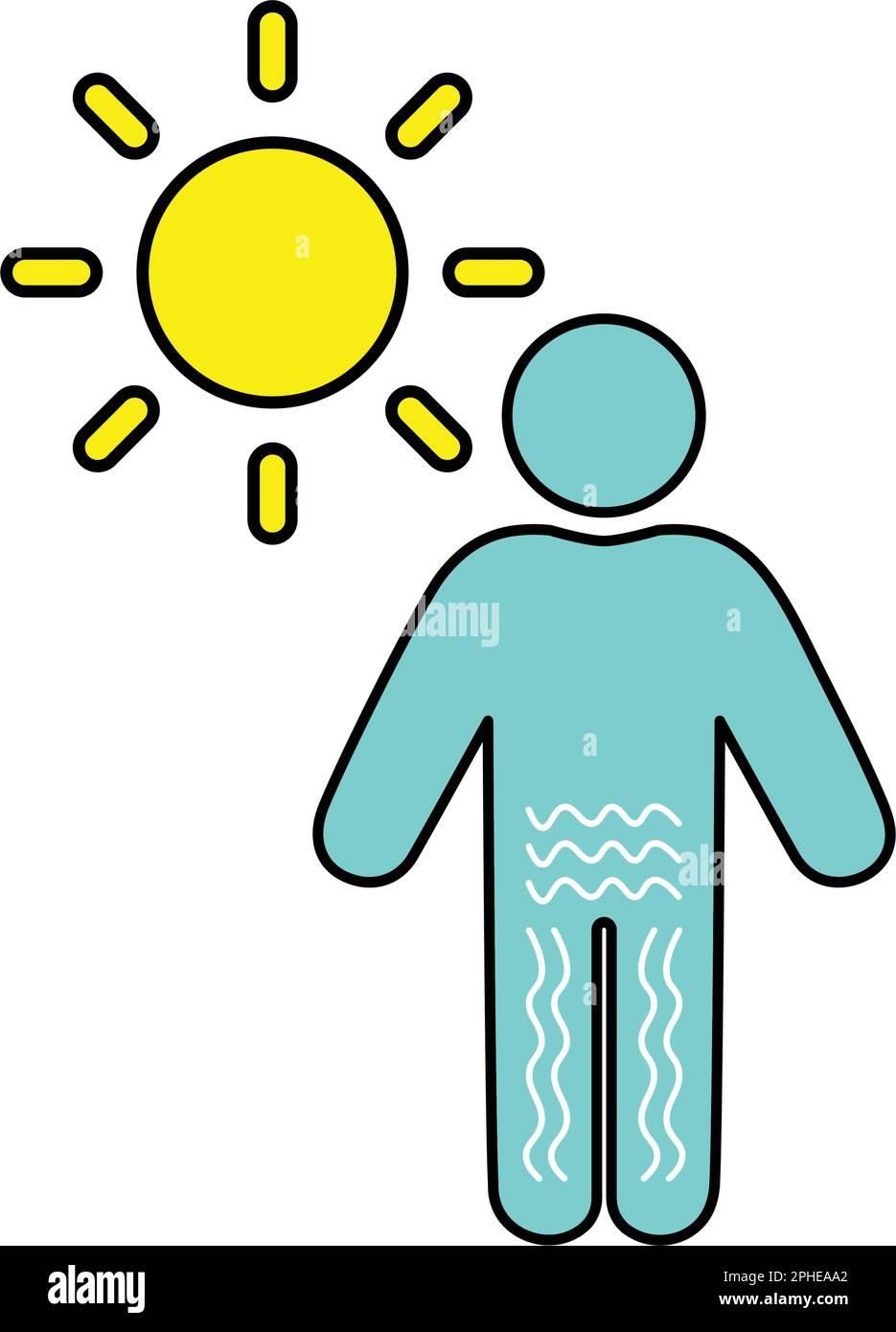 Summer, dehydration icon is use in designing and developing websites ...