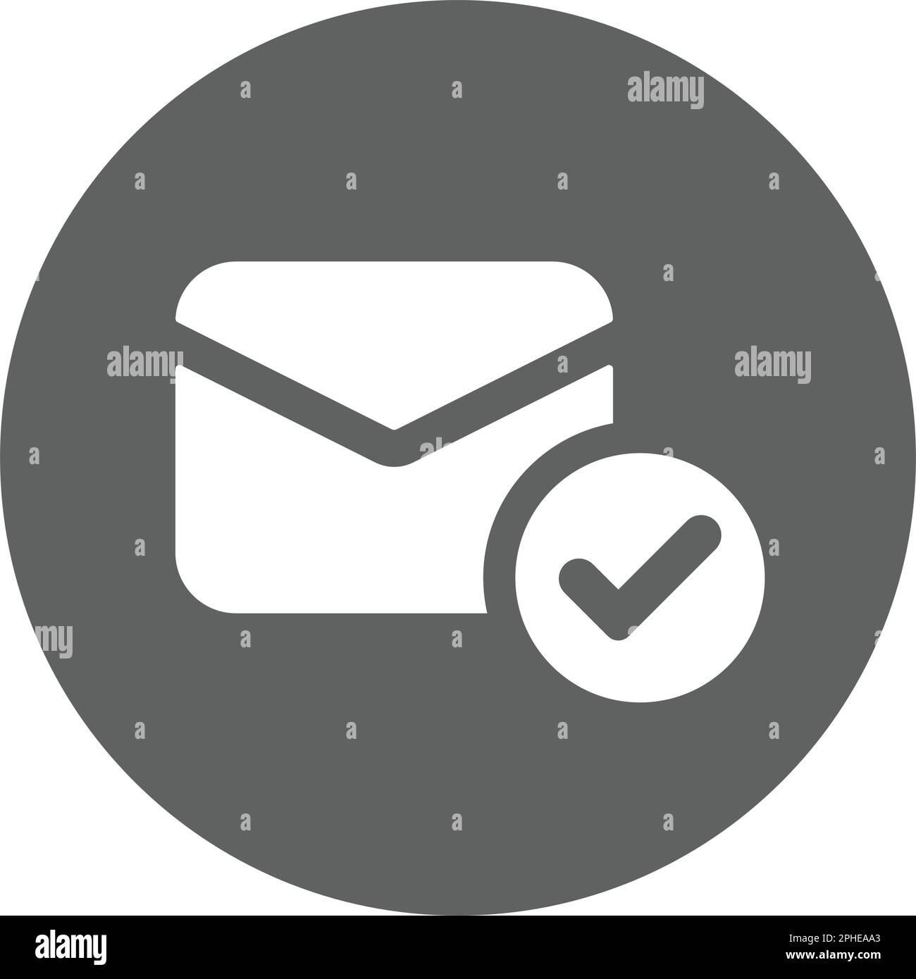 Email, message delivered icon is use in designing and developing ...