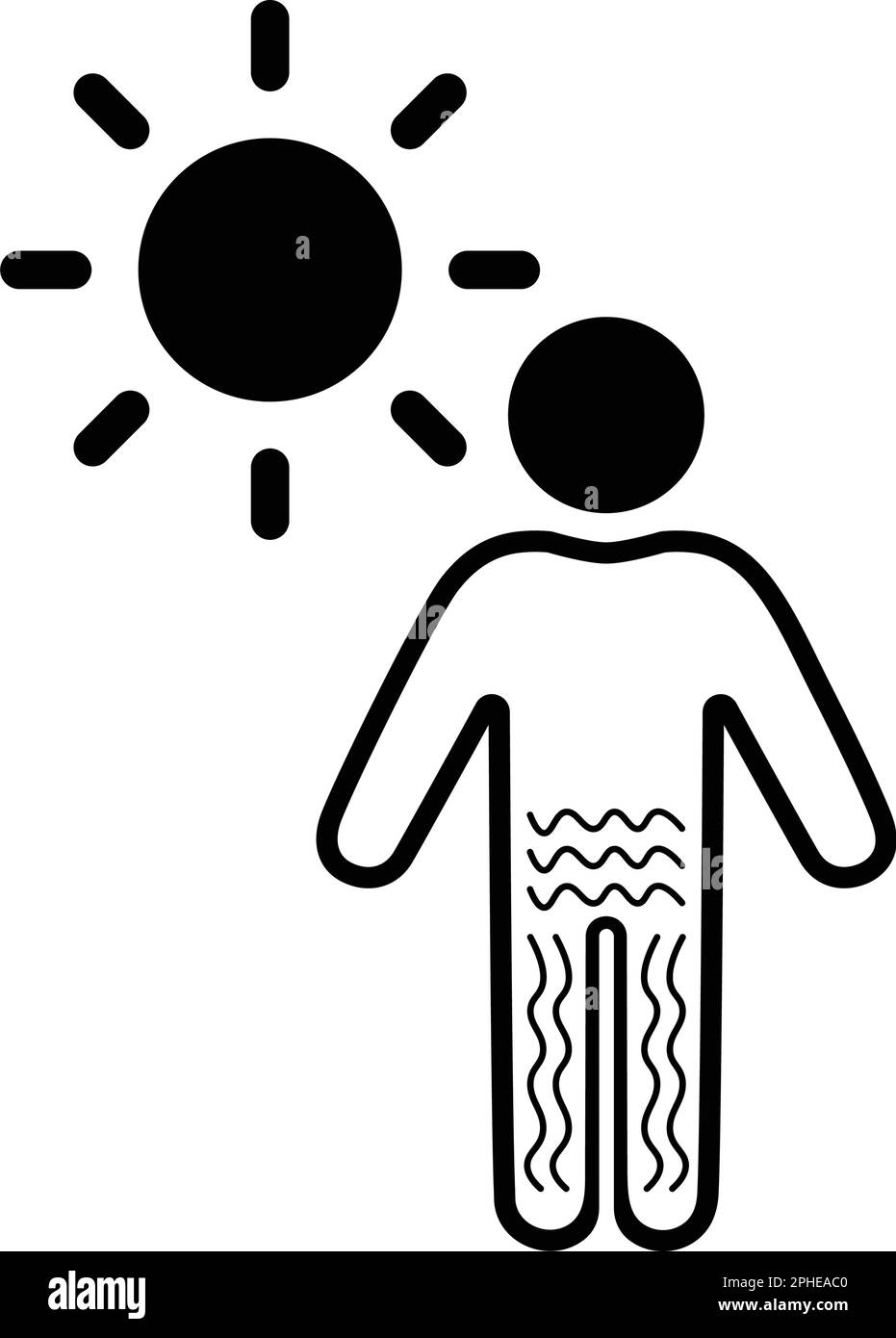 Summer, dehydration icon is use in designing and developing websites ...