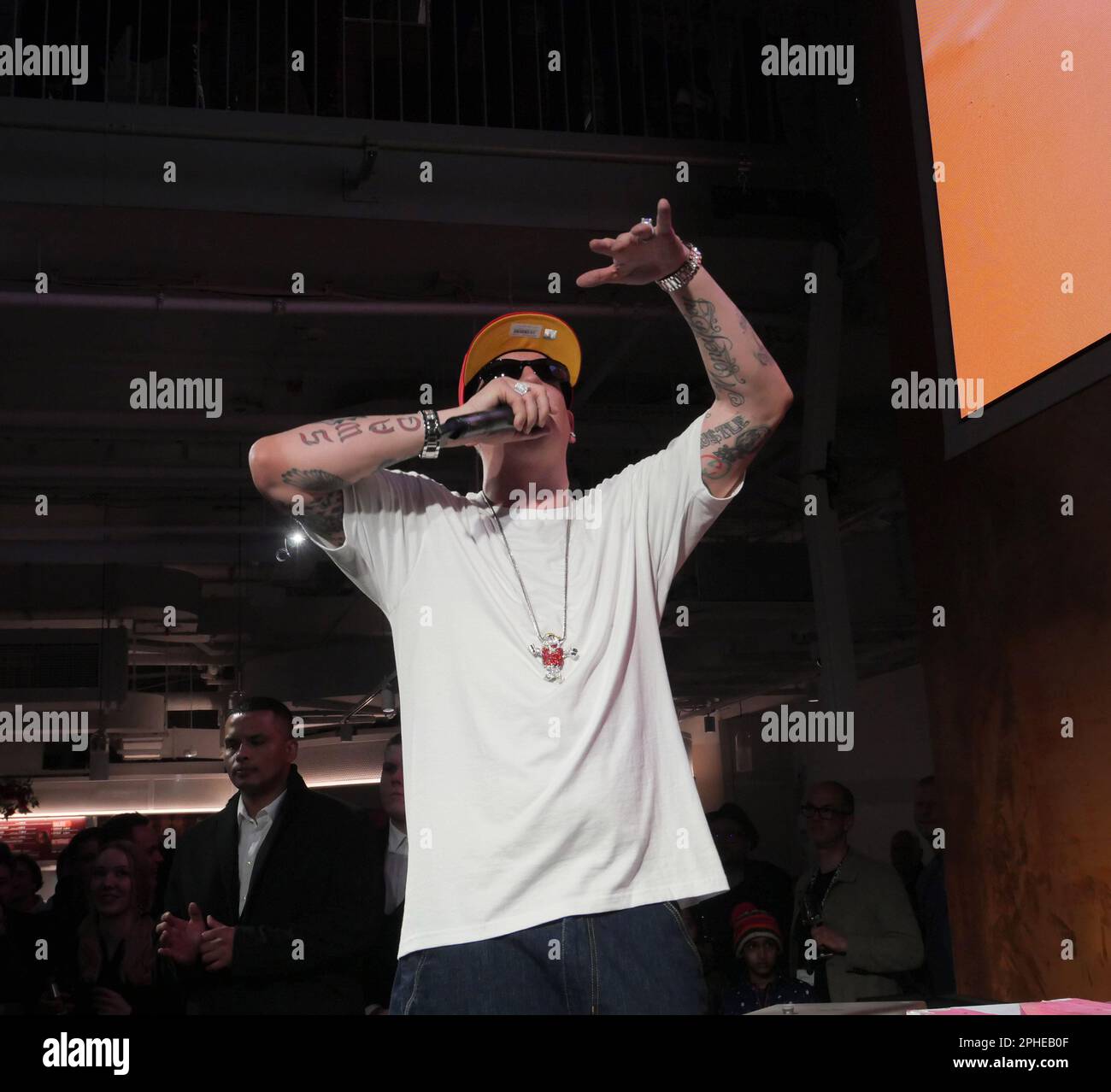 Berlin, Germany. 21st Mar, 2023. The rapper Money Boy, taken on 21.03. ...