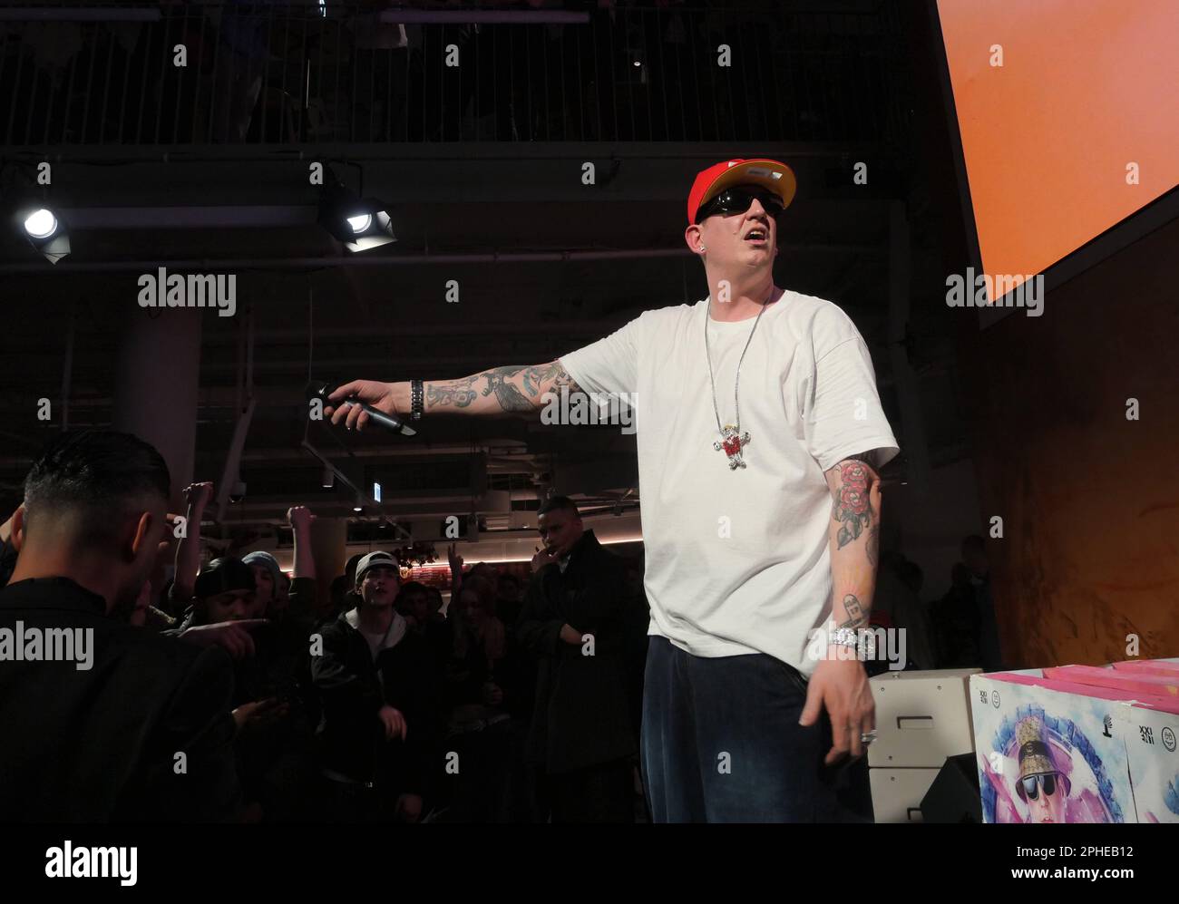 Berlin, Germany. 21st Mar, 2023. The rapper Money Boy, taken on 21.03. ...