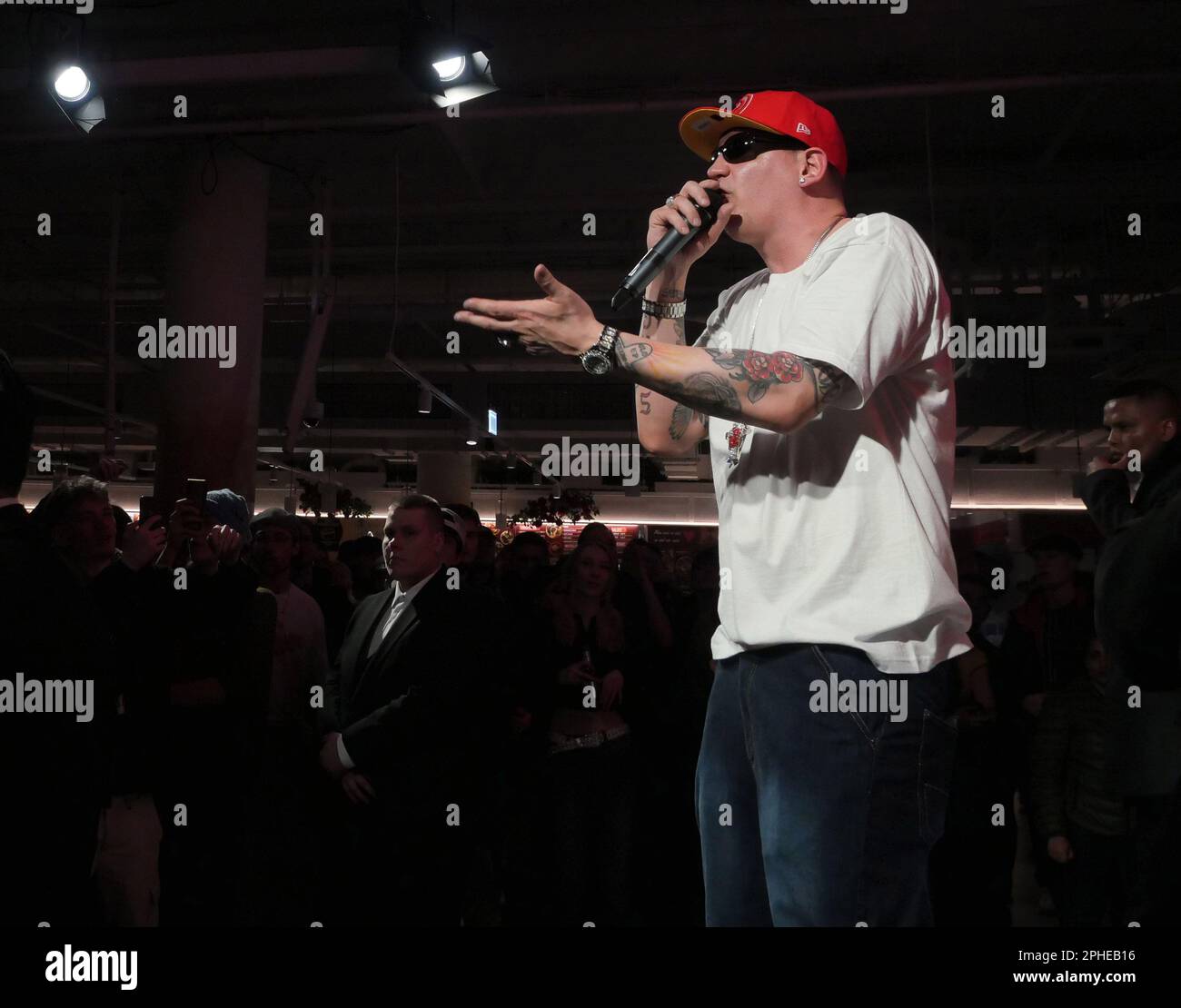 Berlin, Germany. 21st Mar, 2023. The rapper Money Boy, taken on 21.03. ...