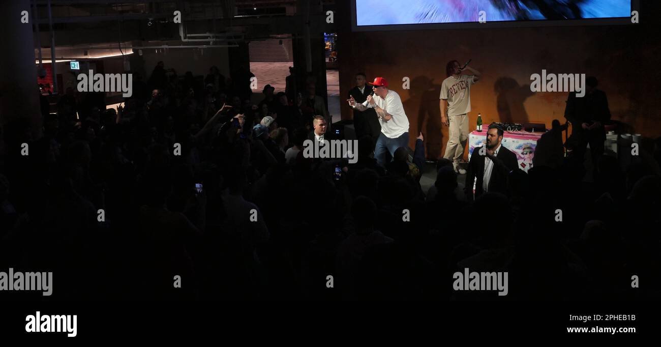 Berlin, Germany. 21st Mar, 2023. The rapper Money Boy, taken on 21.03. ...