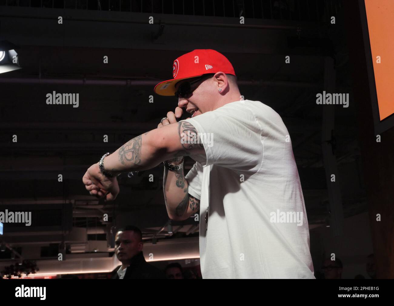 Berlin, Germany. 21st Mar, 2023. The rapper Money Boy, taken on 21.03. ...