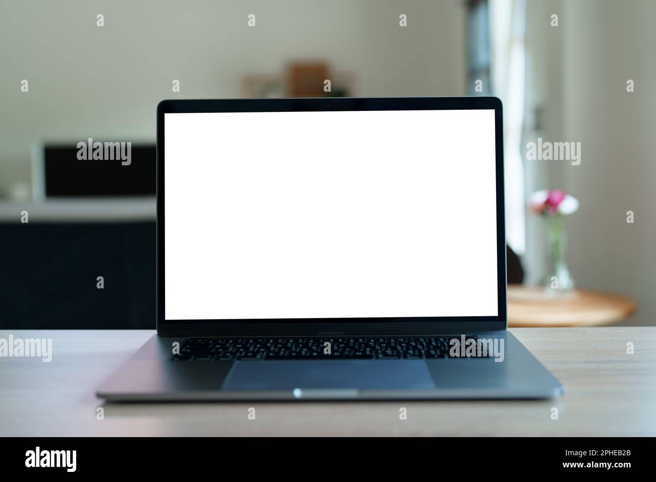 White screen laptop computer that can bring messages or advertising ...