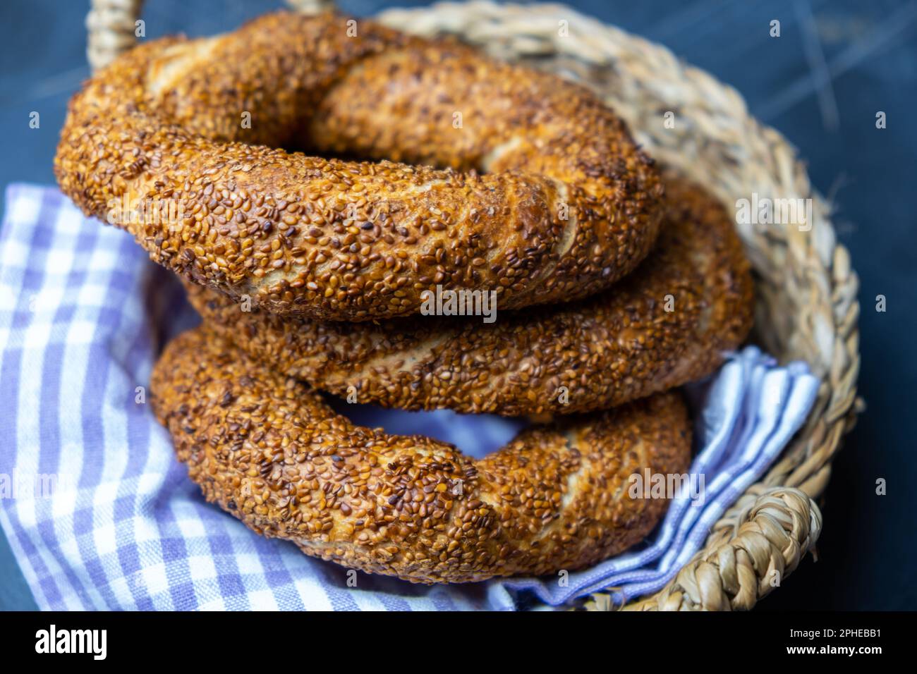 Turkish bagel, bagel is traditional Turkish bakery food Stock Photo - Alamy