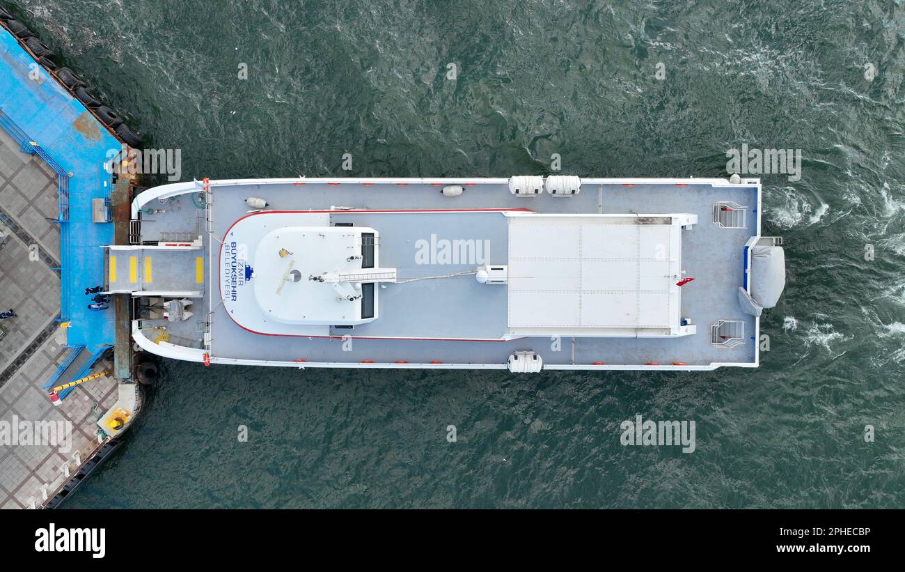 Staten island ferry aerial hi-res stock photography and images - Alamy