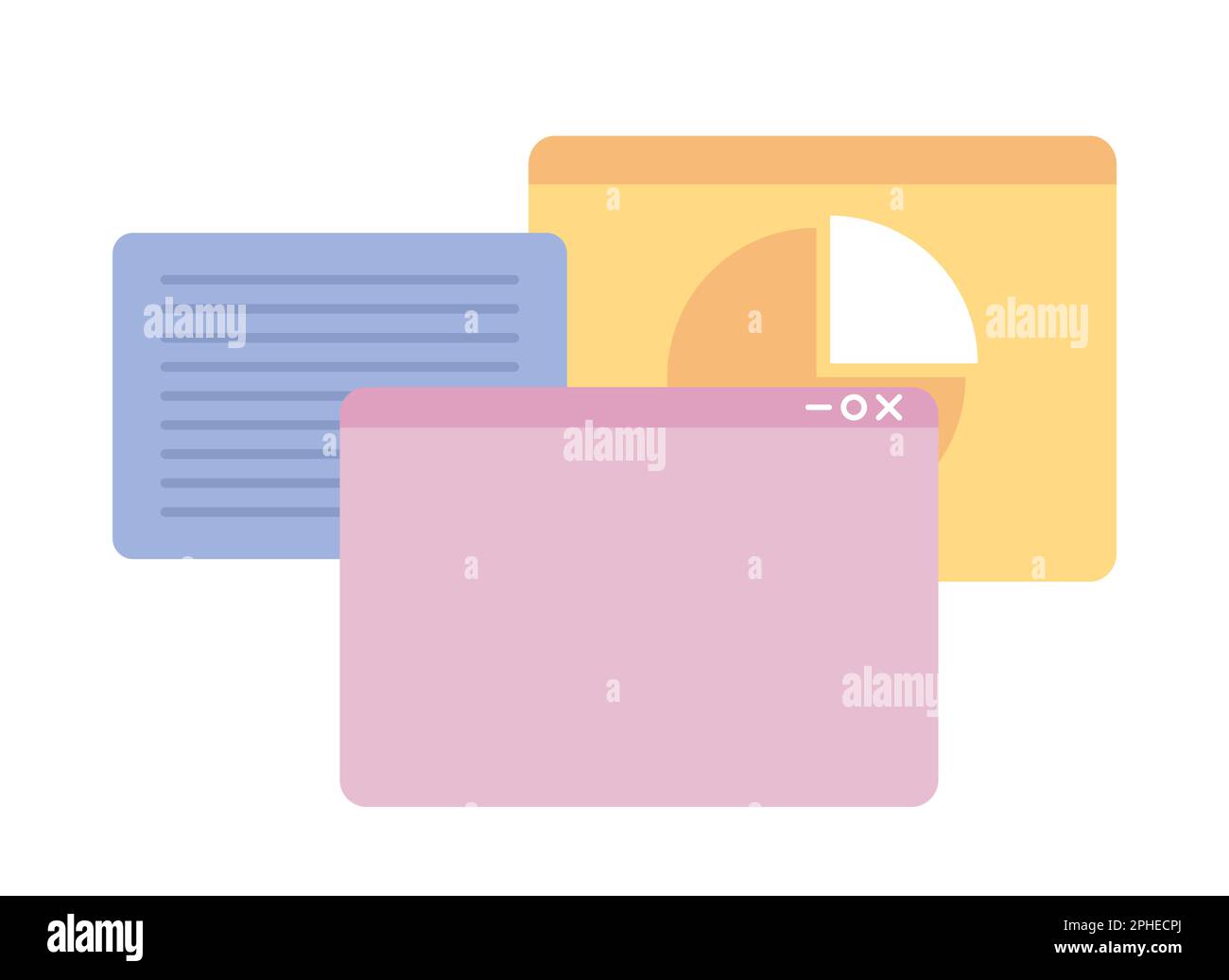 Animation multiple icon in colorful Stock Vector Images - Alamy