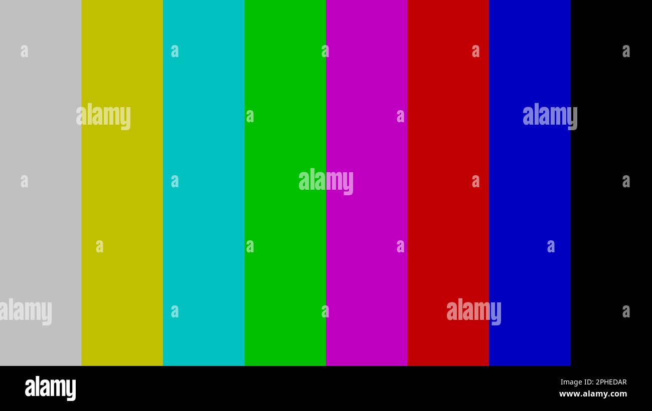 Tv color test pattern hi-res stock photography and images - Alamy