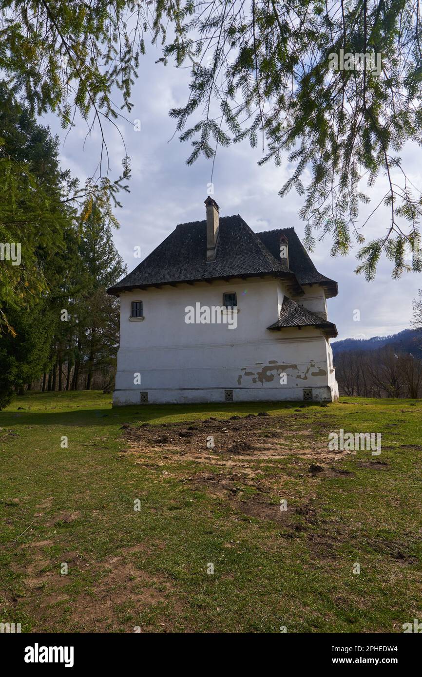 08 March 2023 - Maldaresti, Romania: the Cula building, a fortress ...