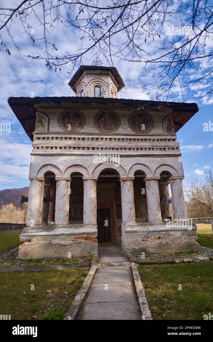 Medieval 14th century old church in a rustic village Stock Photo - Alamy