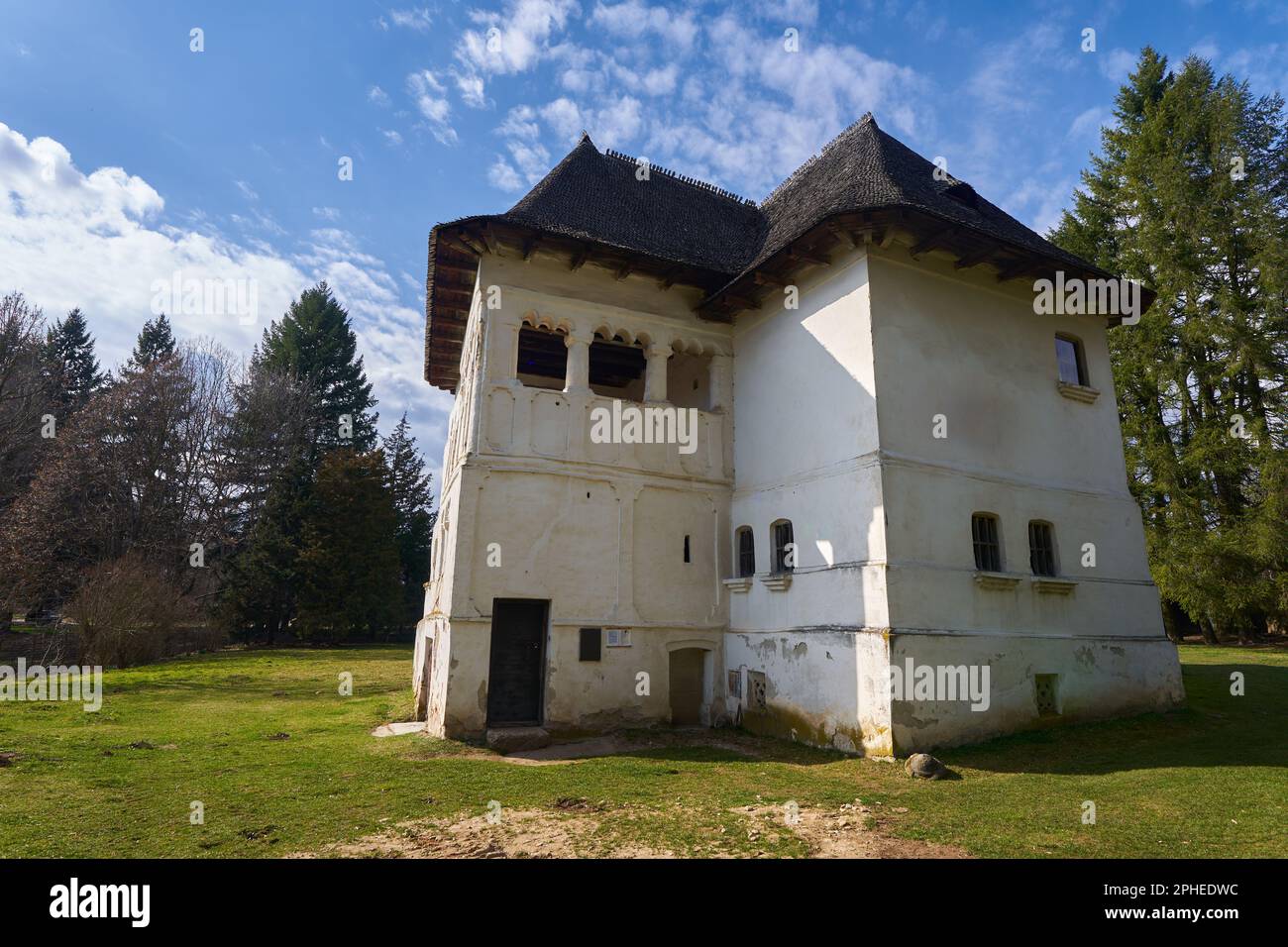08 March 2023 - Maldaresti, Romania: the Cula building, a fortress ...