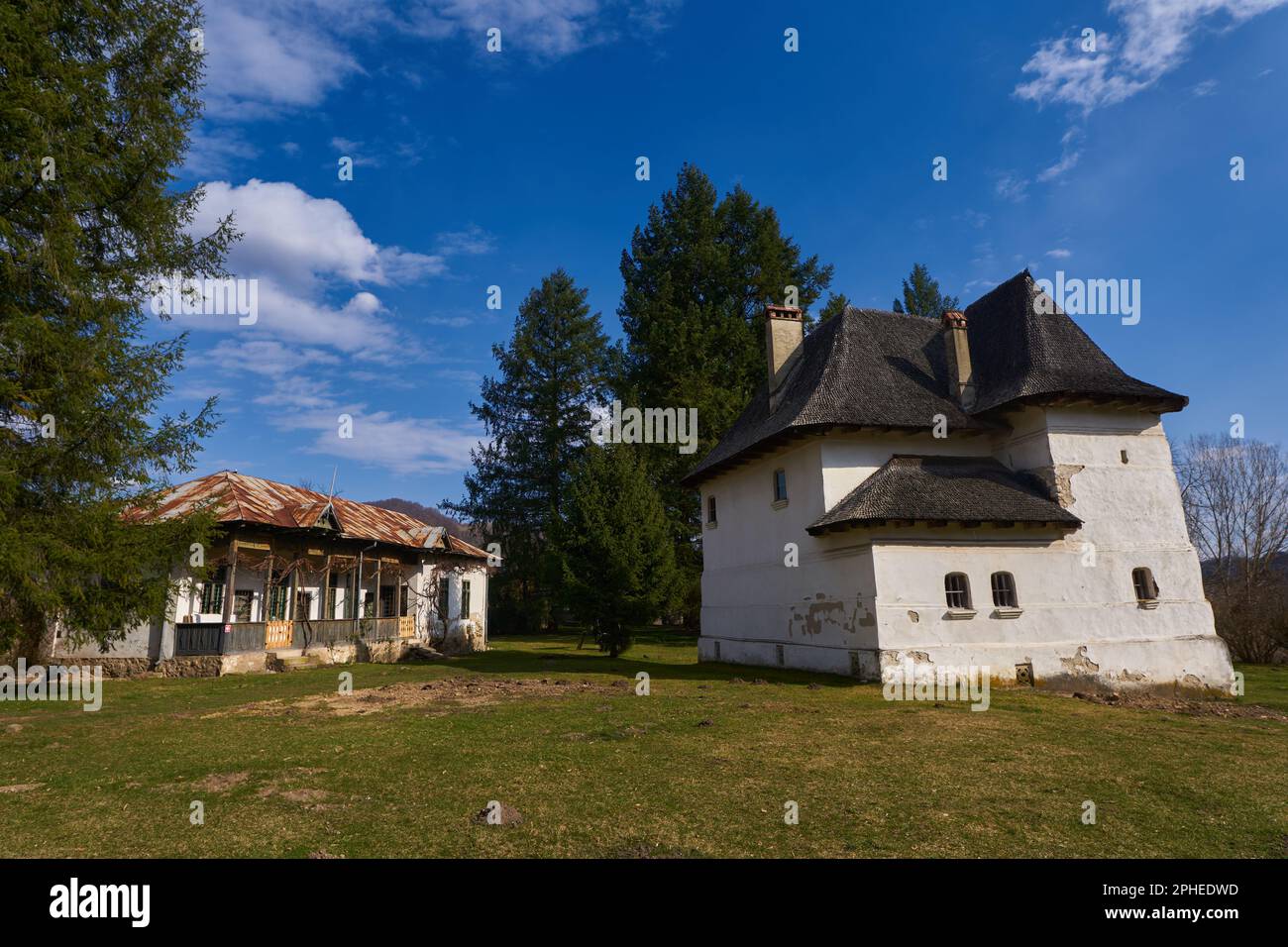 08 March 2023 - Maldaresti, Romania: the Cula building, a fortress ...