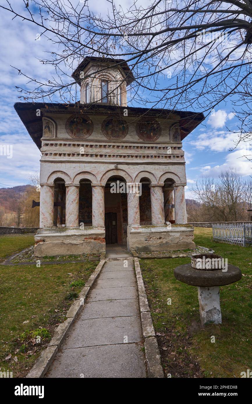 Medieval 14th century old church in a rustic village Stock Photo - Alamy