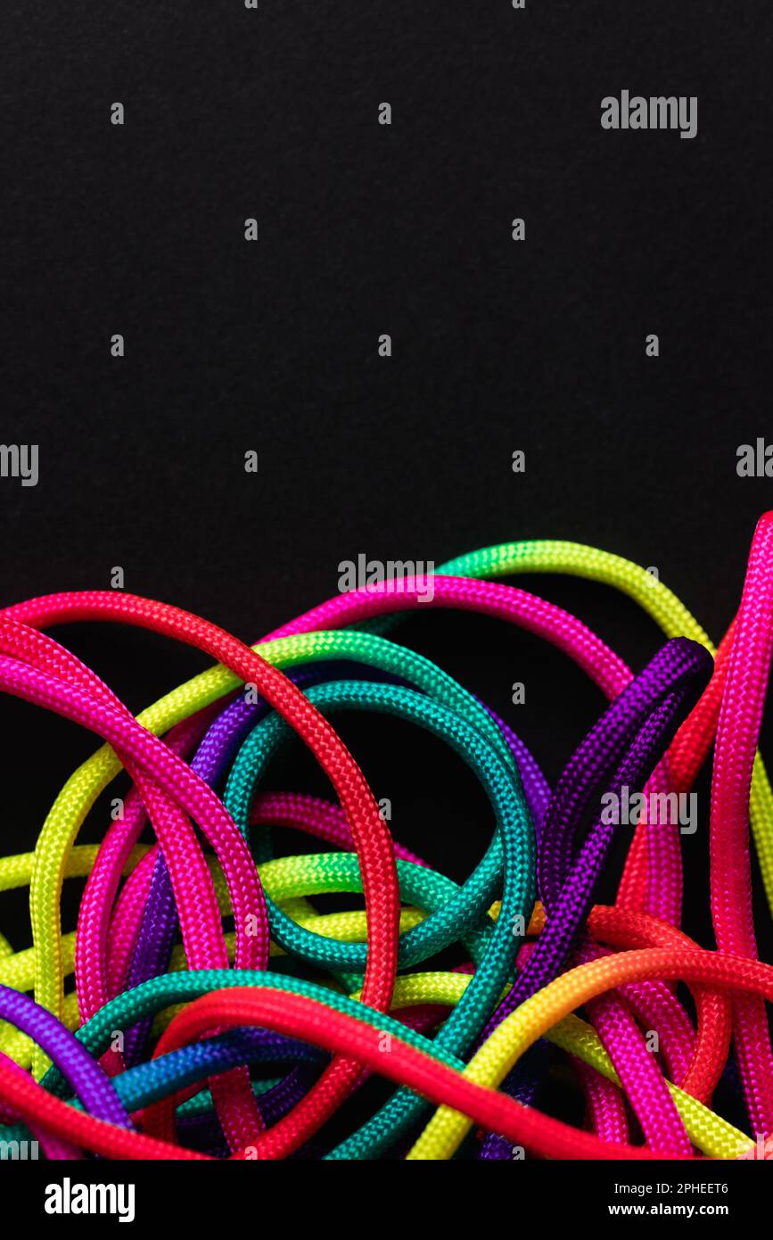 Close up rainbow laces hi-res stock photography and images - Alamy