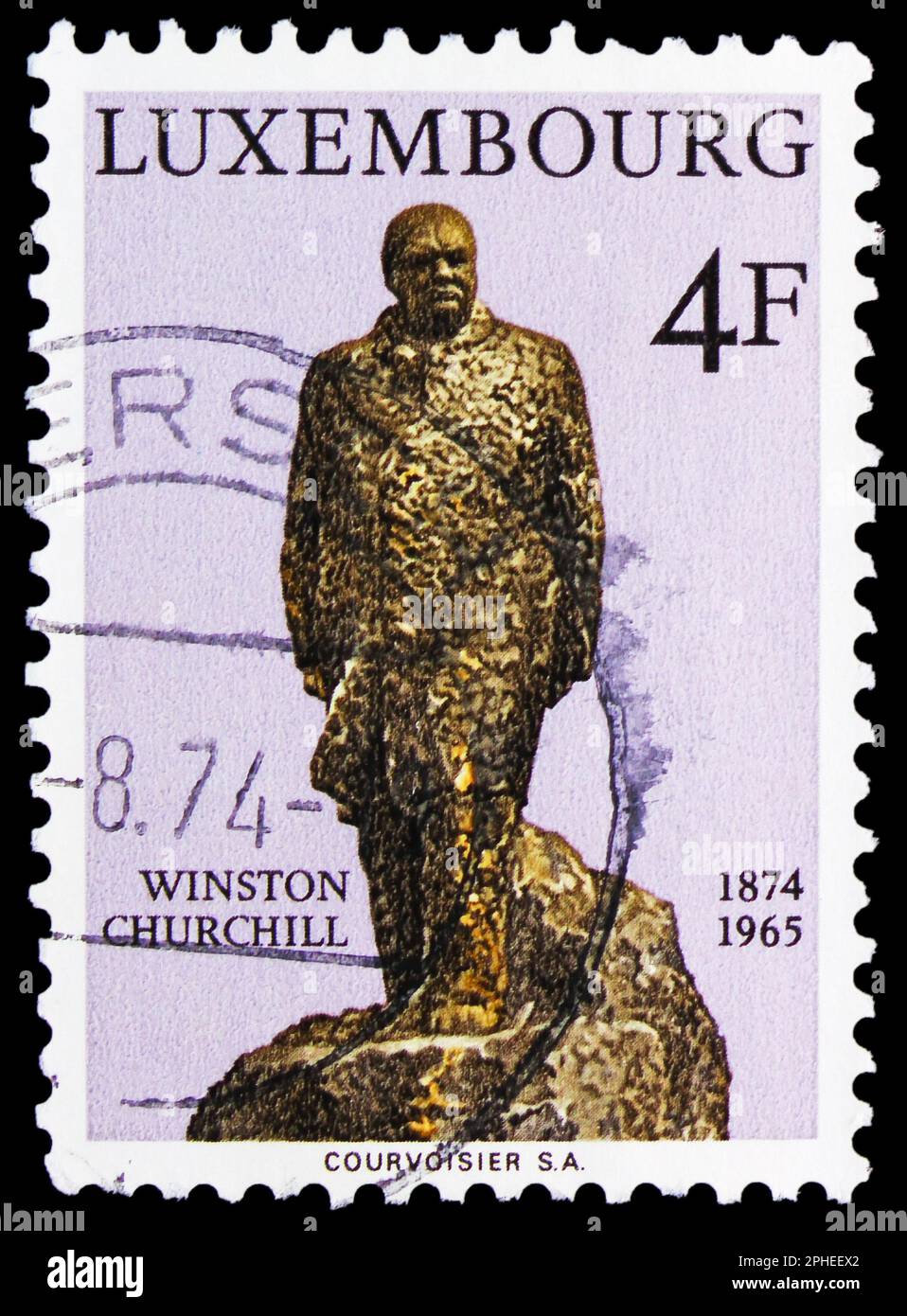 MOSCOW, RUSSIA - MARCH 16, 2023: Postage stamp printed in Luxembourg ...